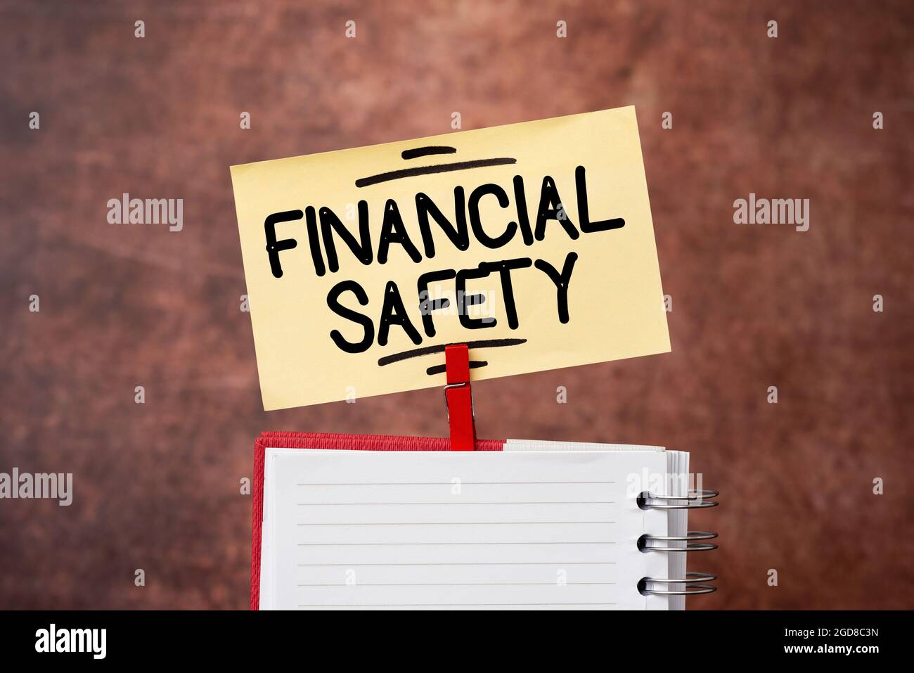 Sign displaying Financial Safety. Business concept enough money saved ...