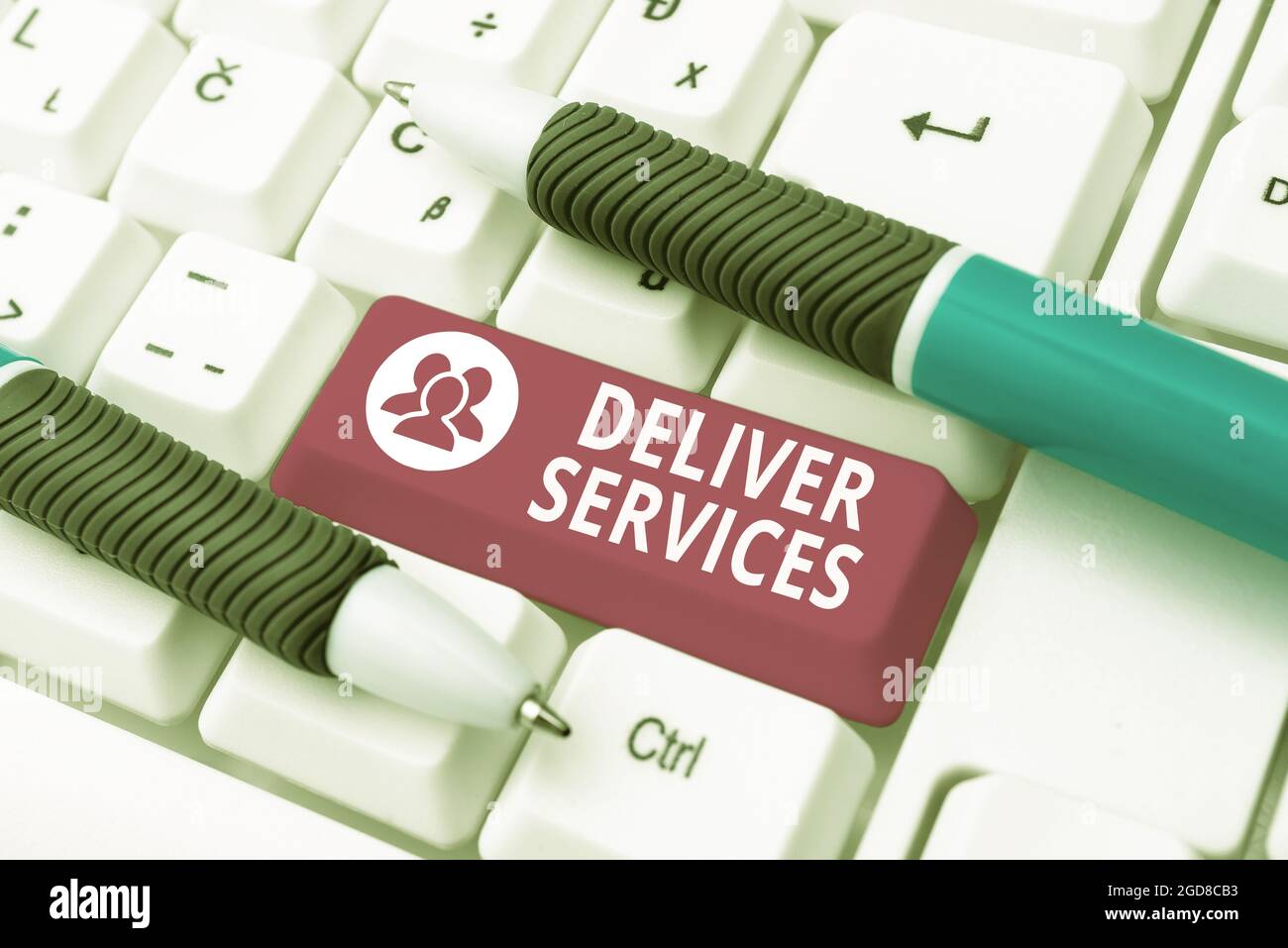 Conceptual display Deliver Services. Business overview the act of ...