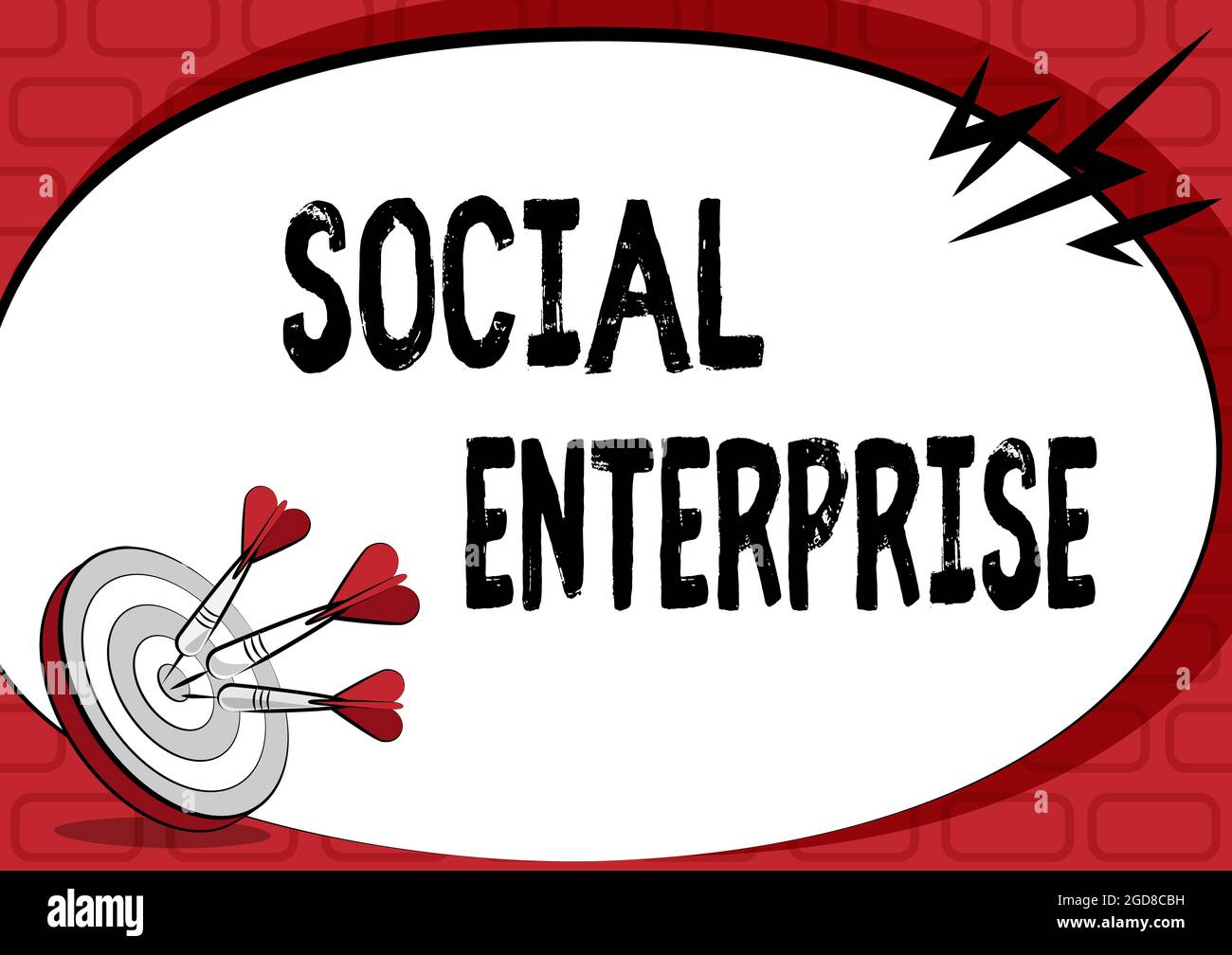 Sign displaying Social Enterprise. Internet Concept commercial ...