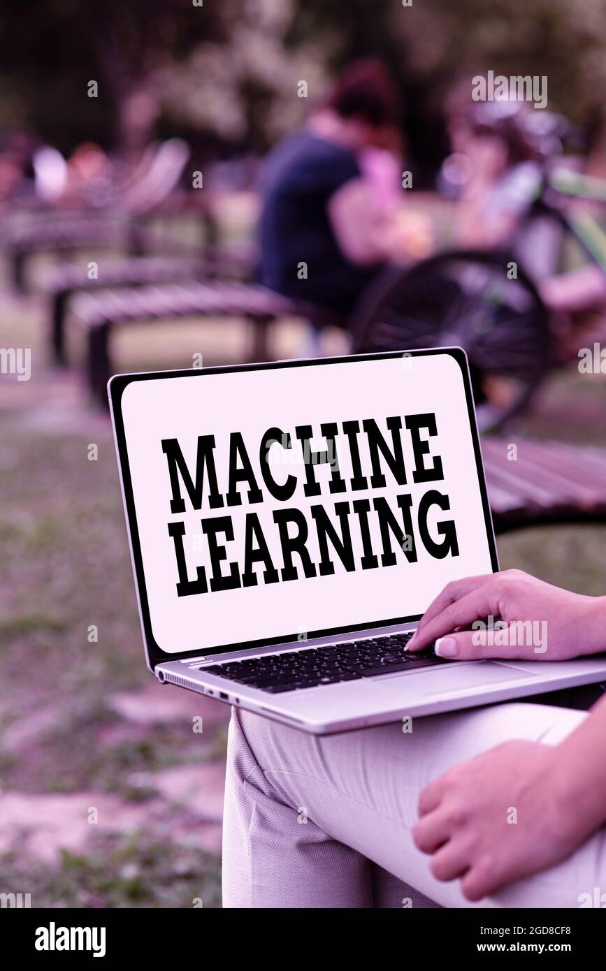 Sign displaying Machine Learning. Conceptual photo scientific study of ...