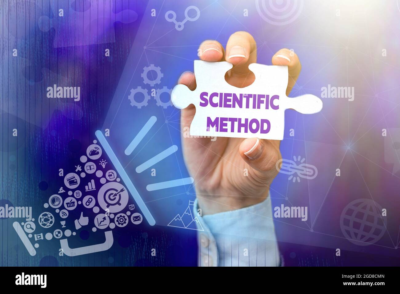 Text sign showing Scientific Method. Word for method of procedure that ...