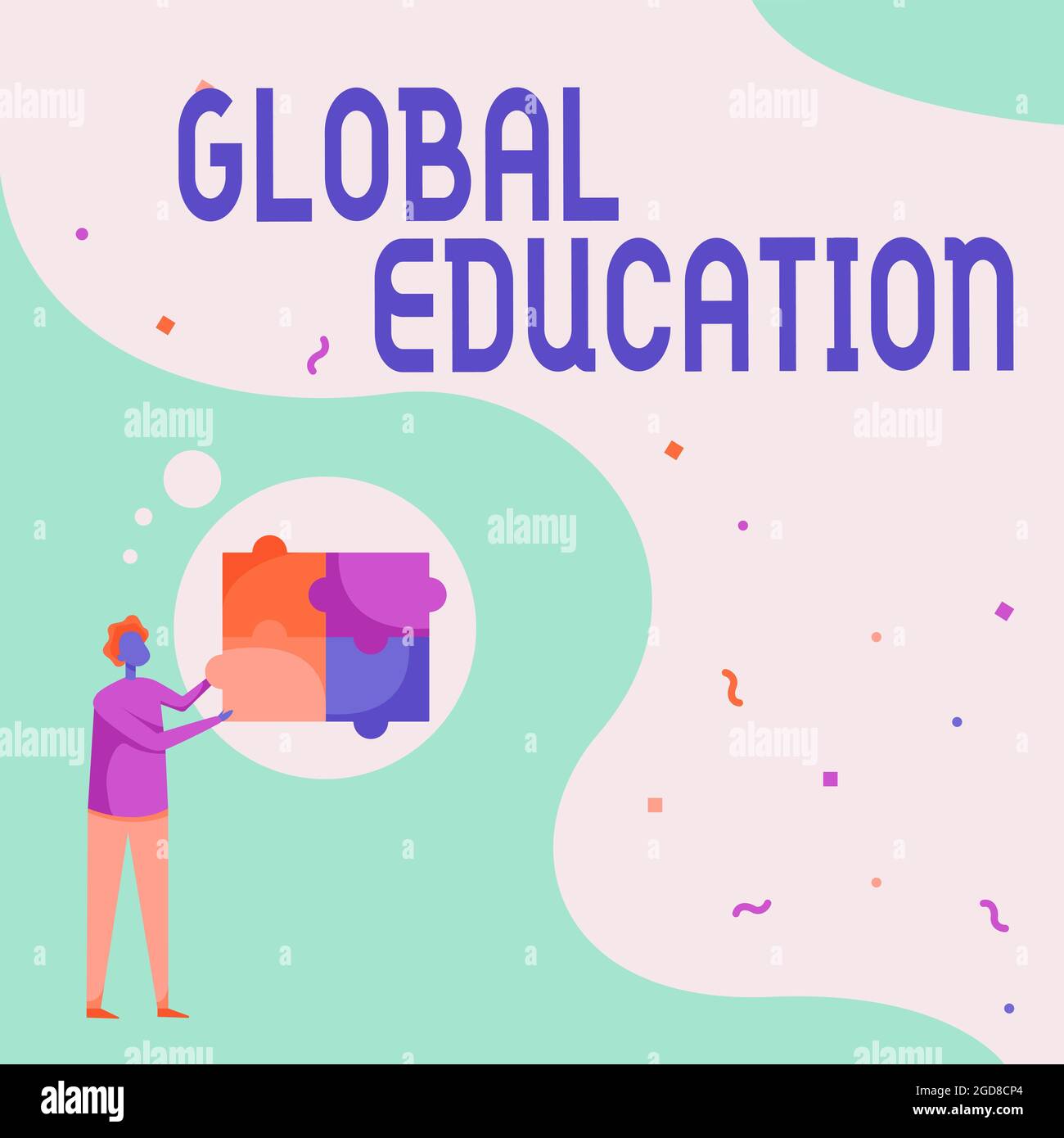 Hand writing sign Global Education. Concept meaning ideas taught to ...