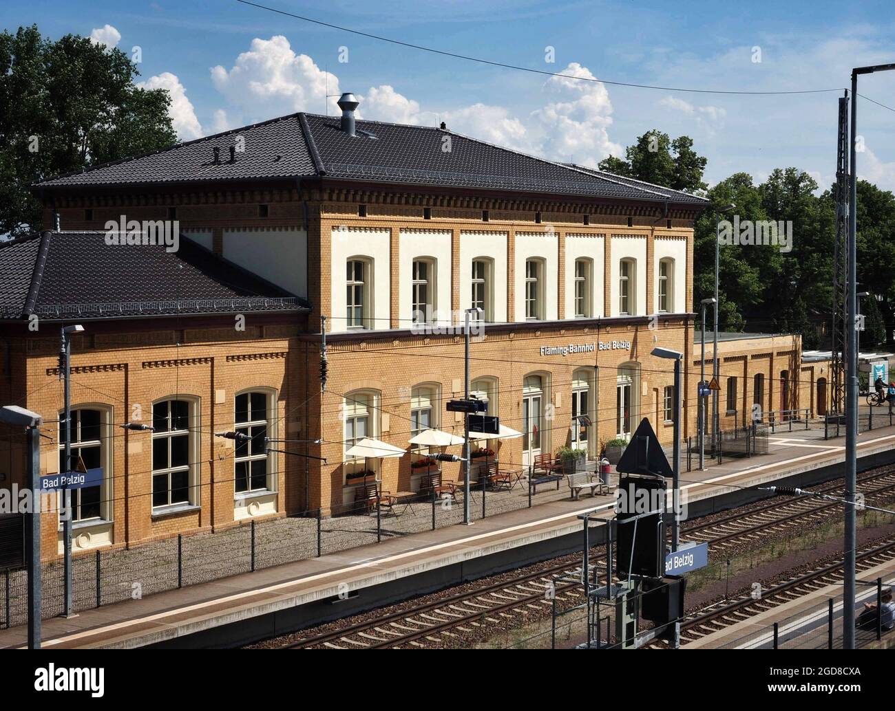 Bad Belzig, Germany. 26th July, 2021. The station's reception building ...
