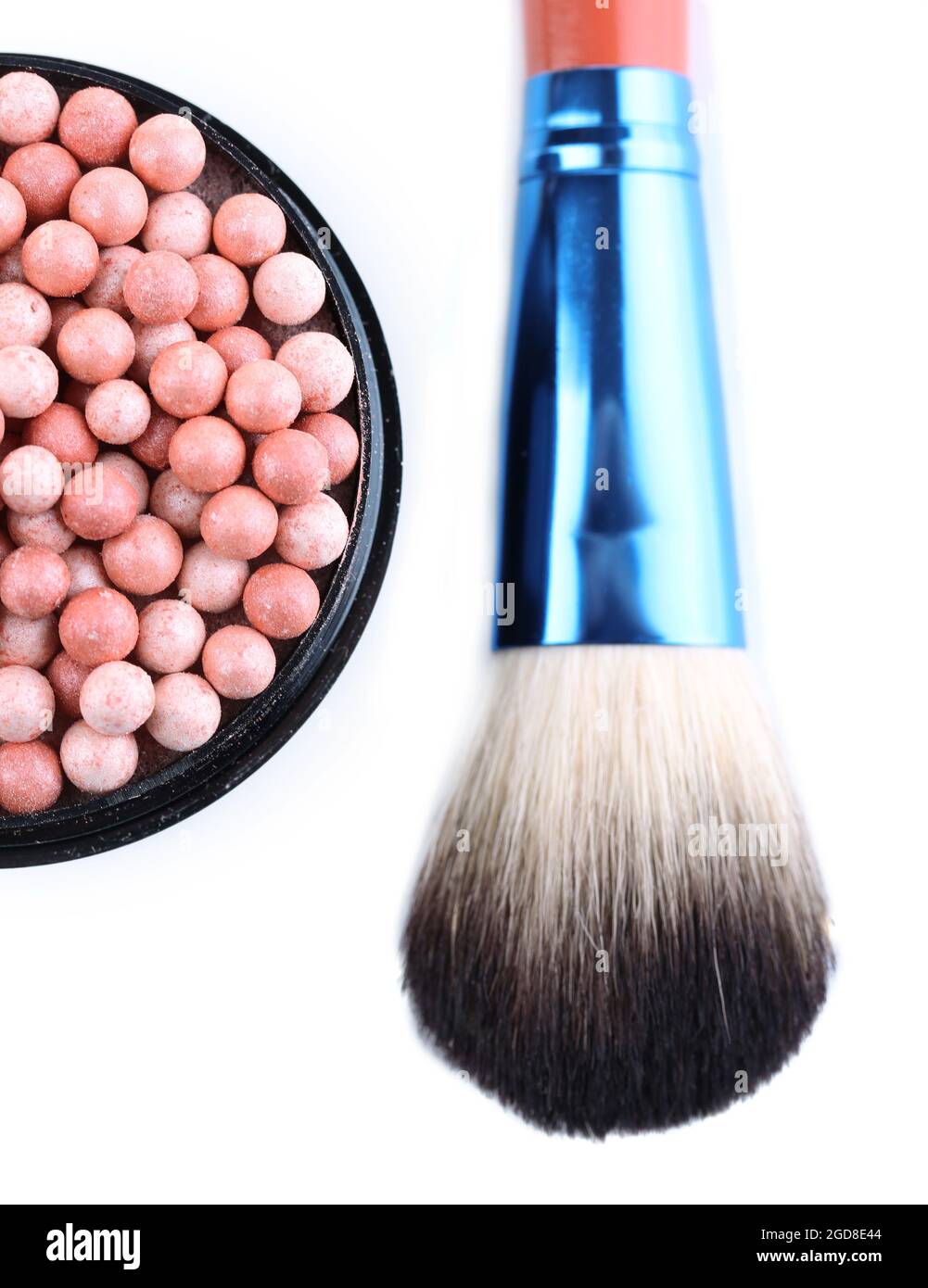 Powder balls isolated on white Stock Photo - Alamy