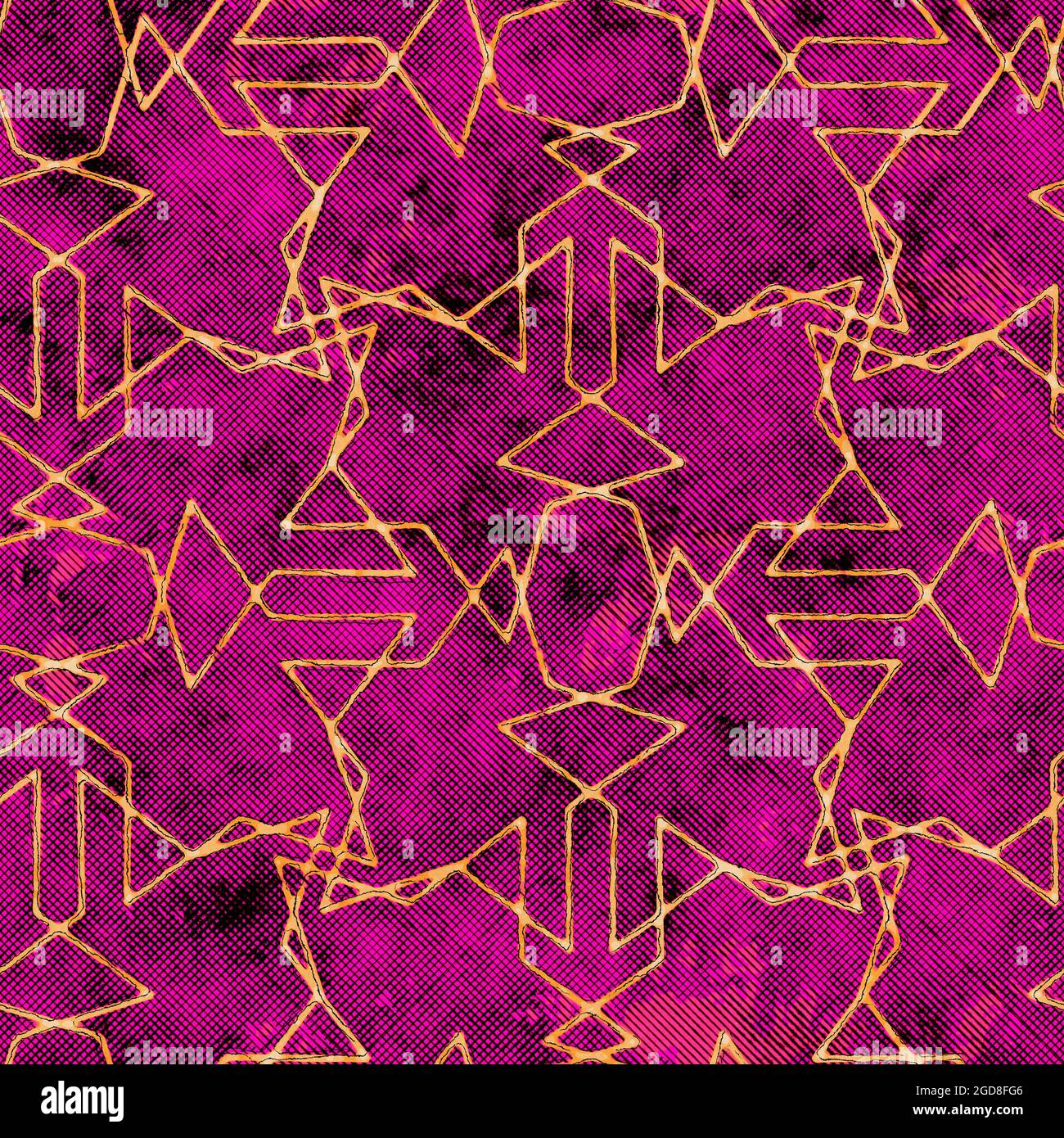 Seamless bright vivid pink and yellow pattern swatch for print Stock ...