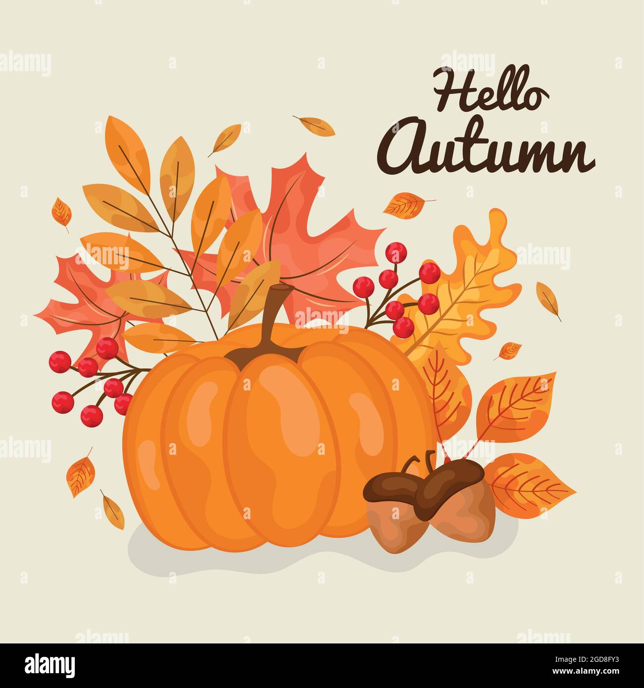 hello autumn banner Stock Vector Image & Art - Alamy
