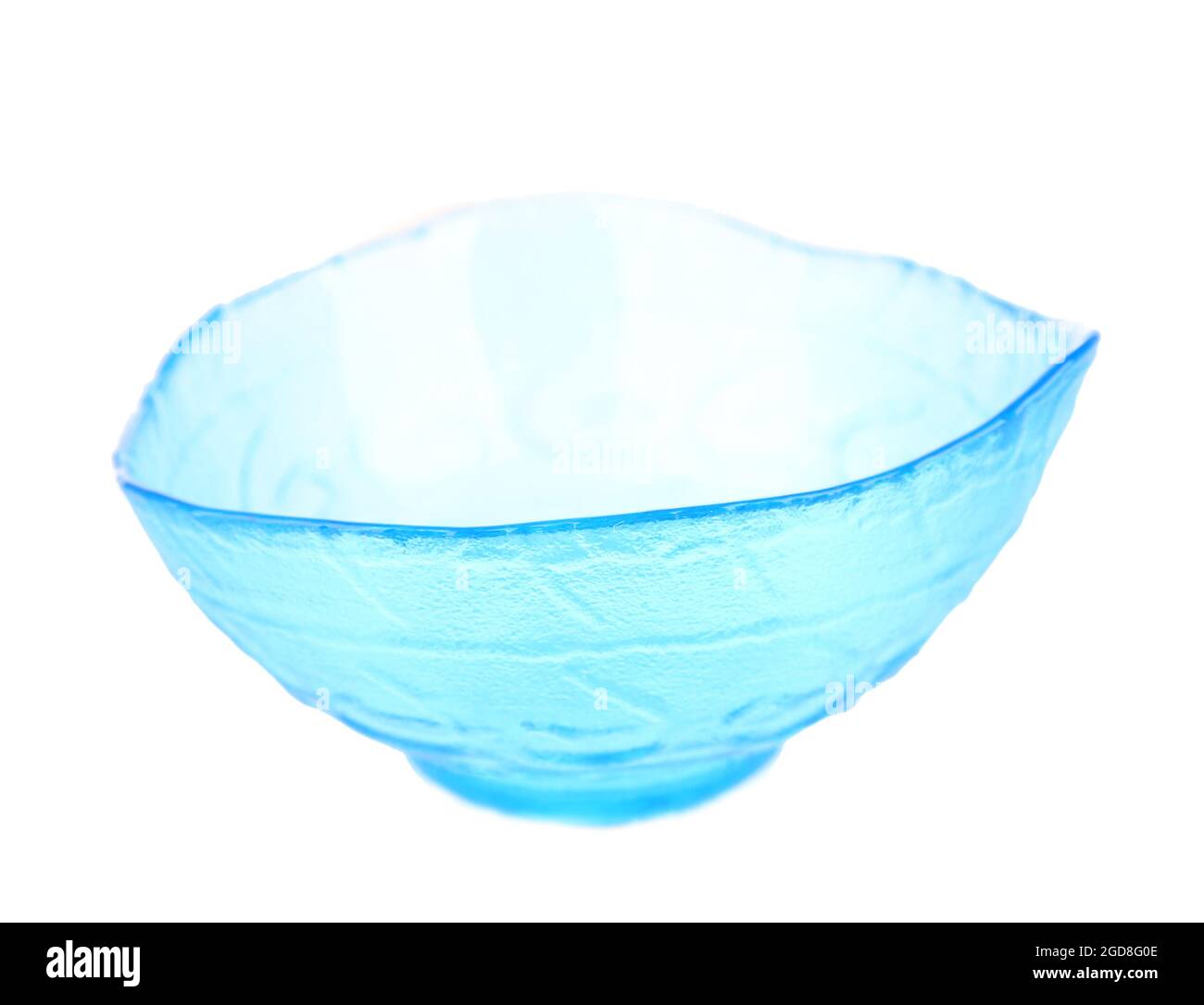 Empty glass bowl isolated on white Stock Photo - Alamy