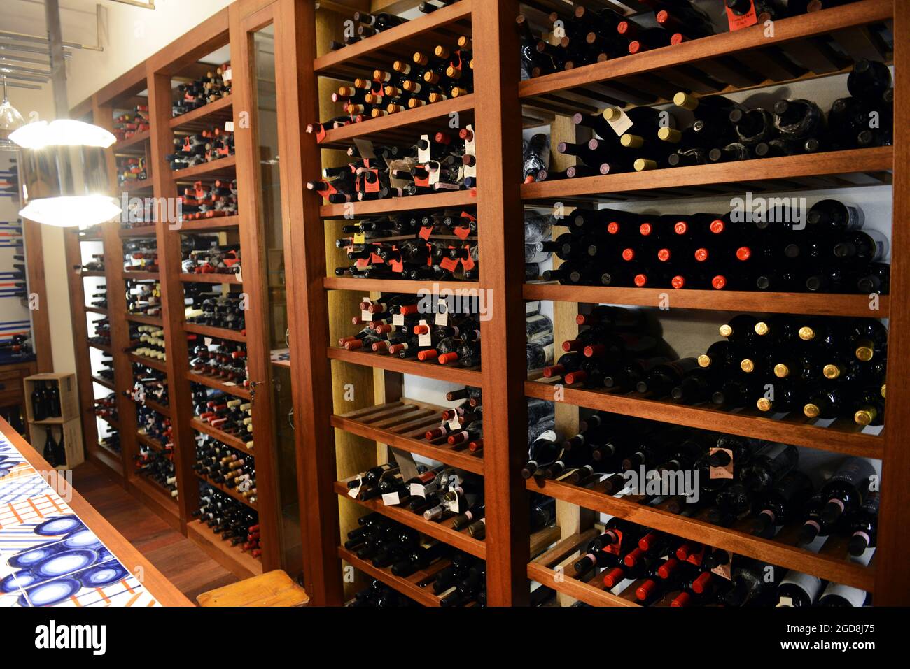 Wine cellar at the Capo la Gala in Campania, Italy Stock Photo - Alamy