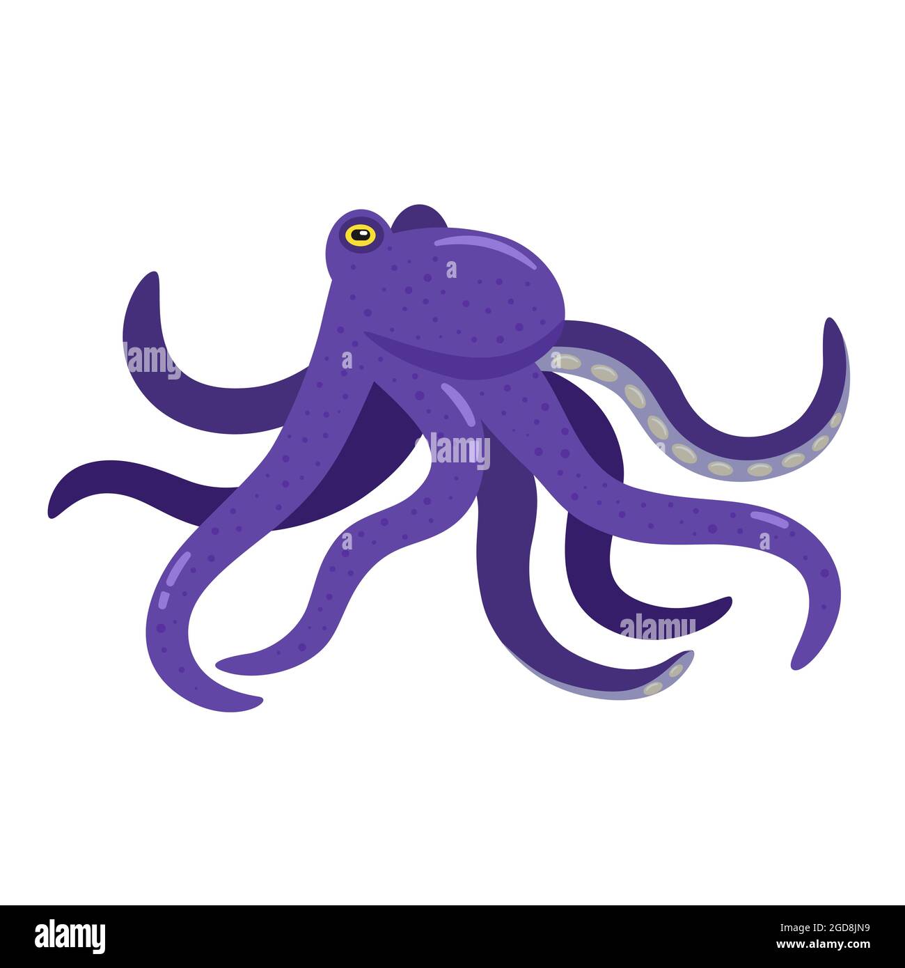 Simple Cartoon Octopus