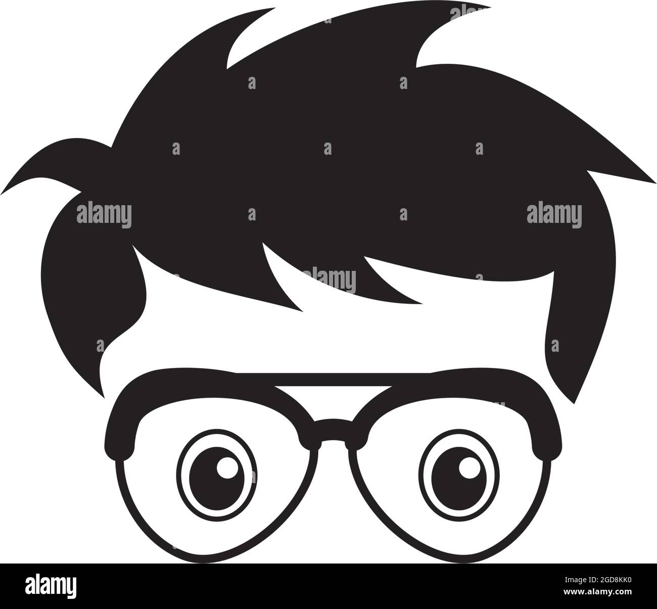 Nerd geek boy icon design template illustration Stock Vector Image ...