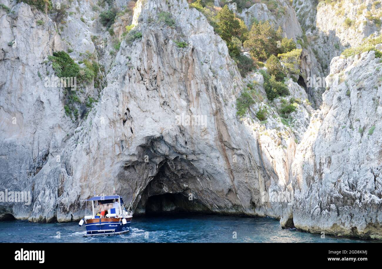 Coastal landscapes in Capri, Italy Stock Photo - Alamy