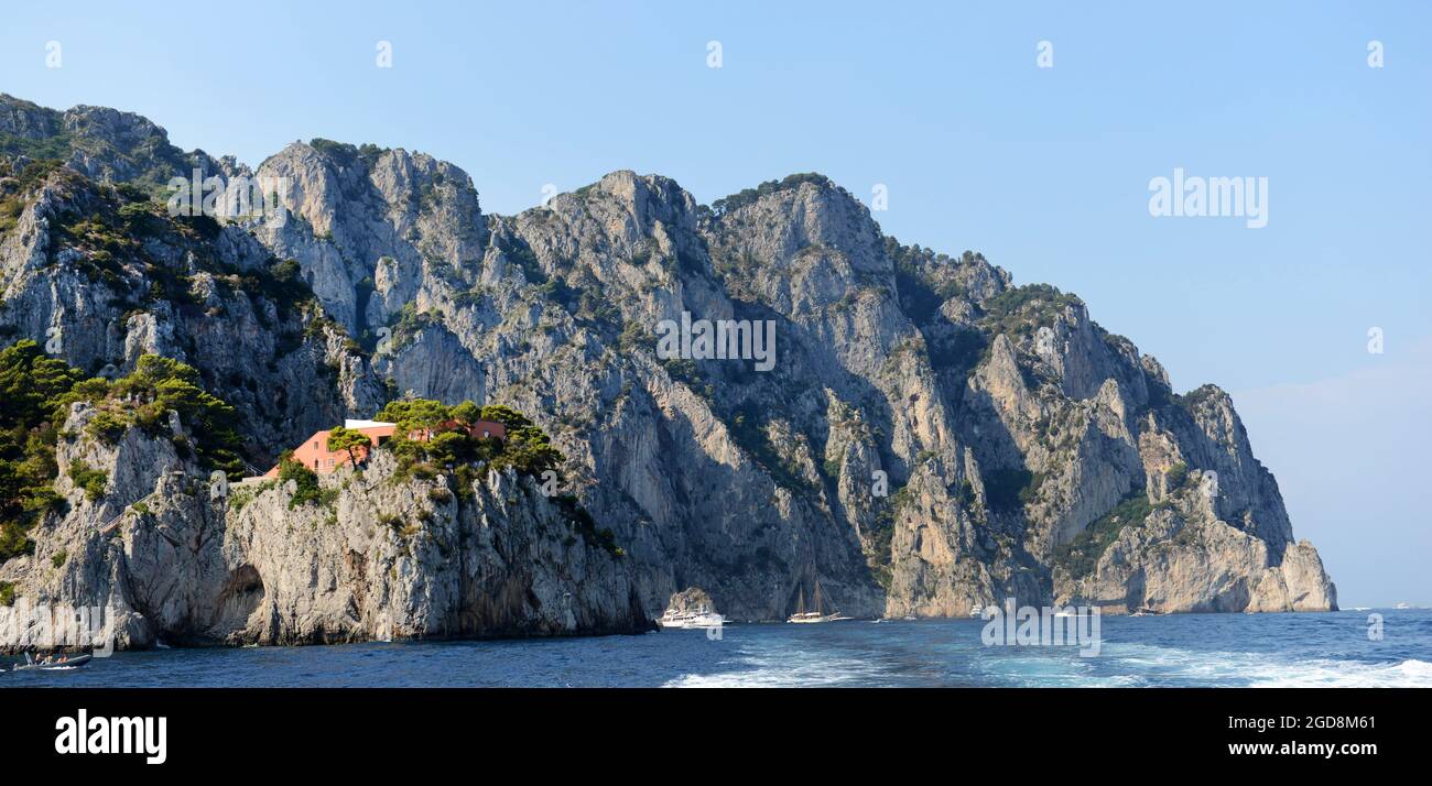 Coastal landscapes in Capri, Italy Stock Photo - Alamy
