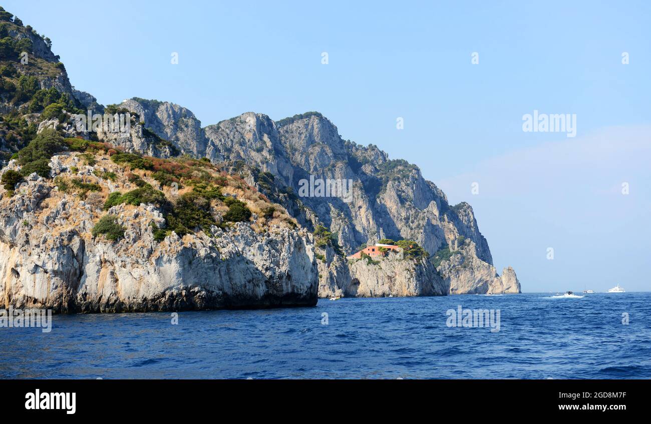 Coastal landscapes in Capri, Italy Stock Photo - Alamy