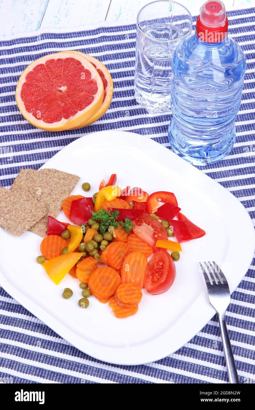 Easy fitness food to sustain shape in form Stock Photo - Alamy