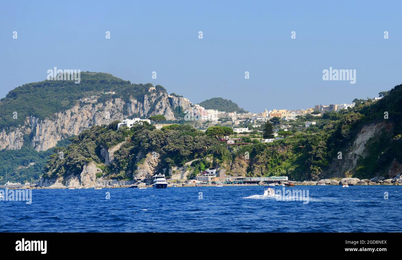 Mountainous landscapes of Capri, Italy Stock Photo - Alamy