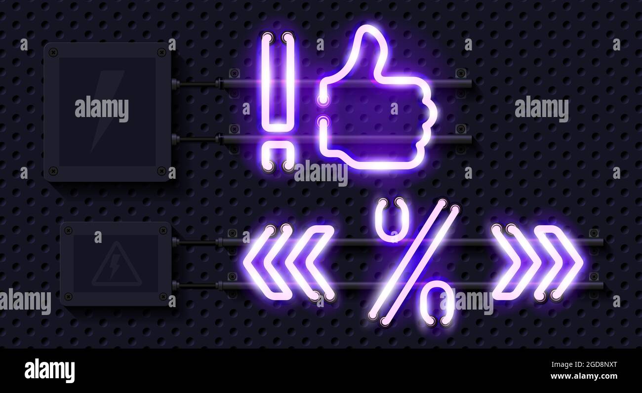 Glowing exclamation mark symbol on hi-res stock photography and images ...