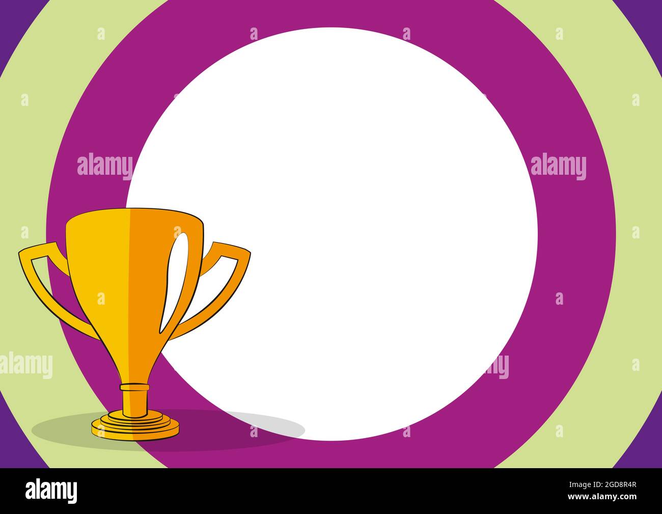 Competition Trophy Drawing With Large Blank Space Background Displaying ...