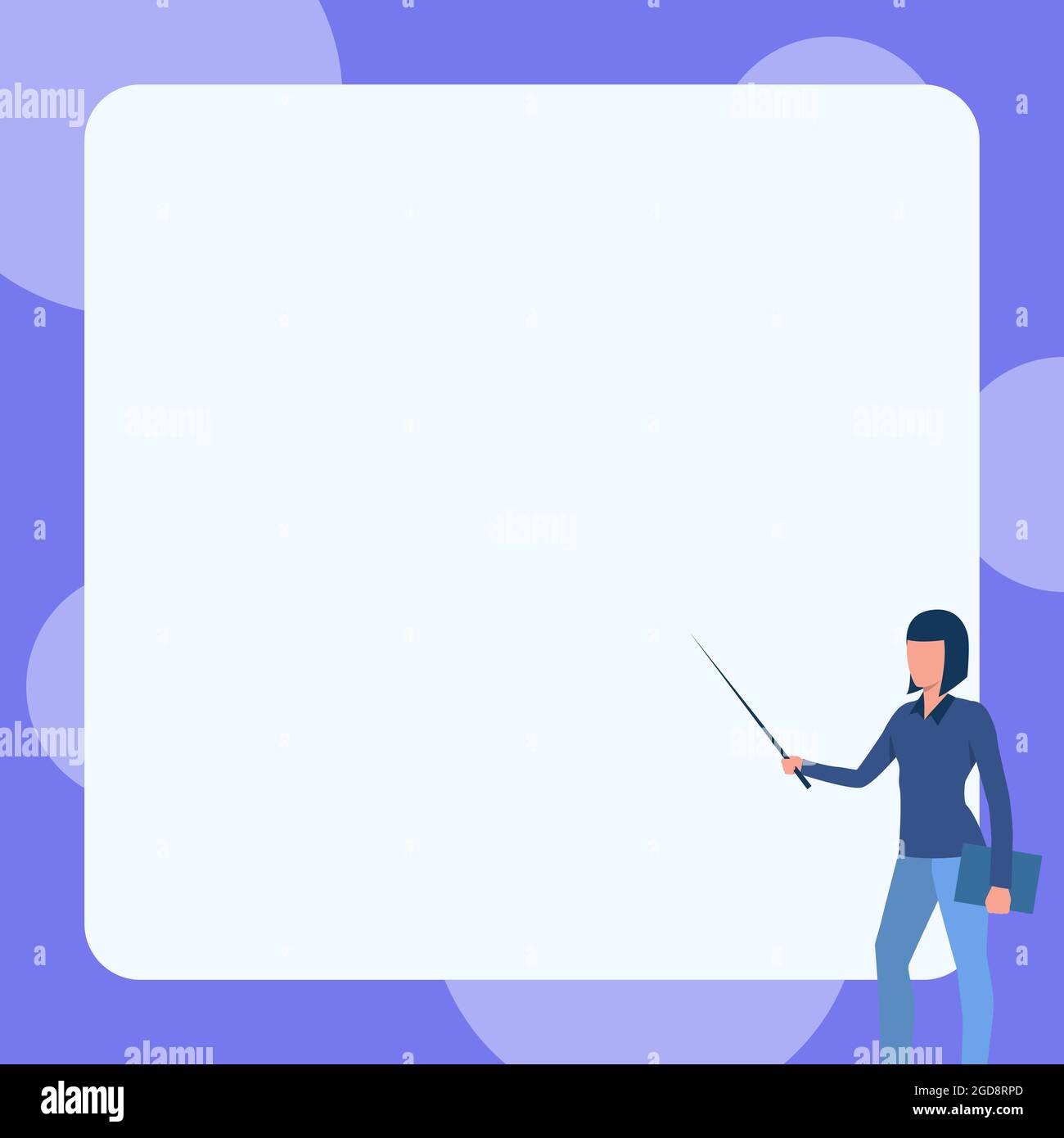 Businessman pointing whiteboard in office Stock Vector Images - Alamy