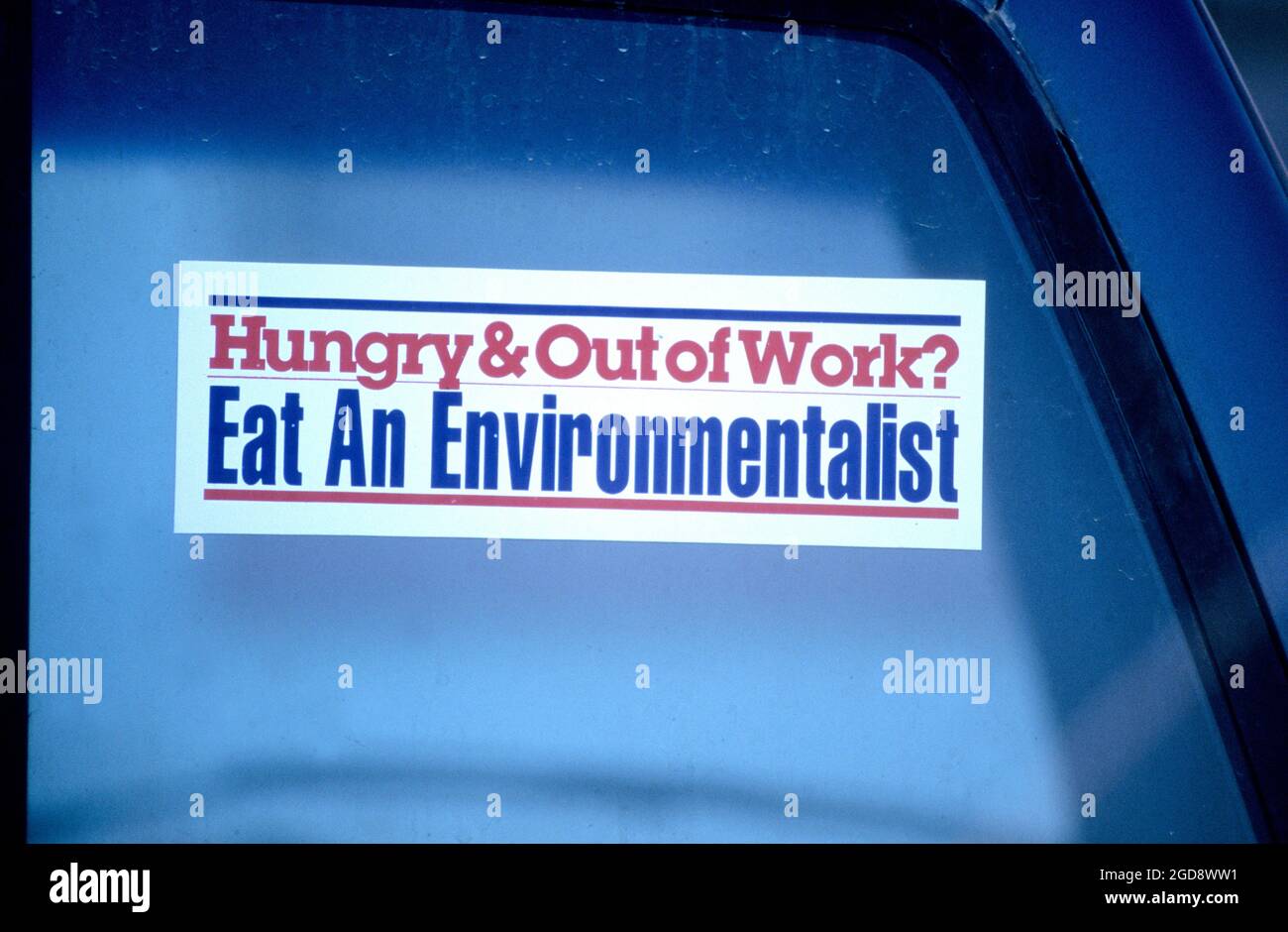 Anti environmentalist bumper sticker hi-res stock photography and ...