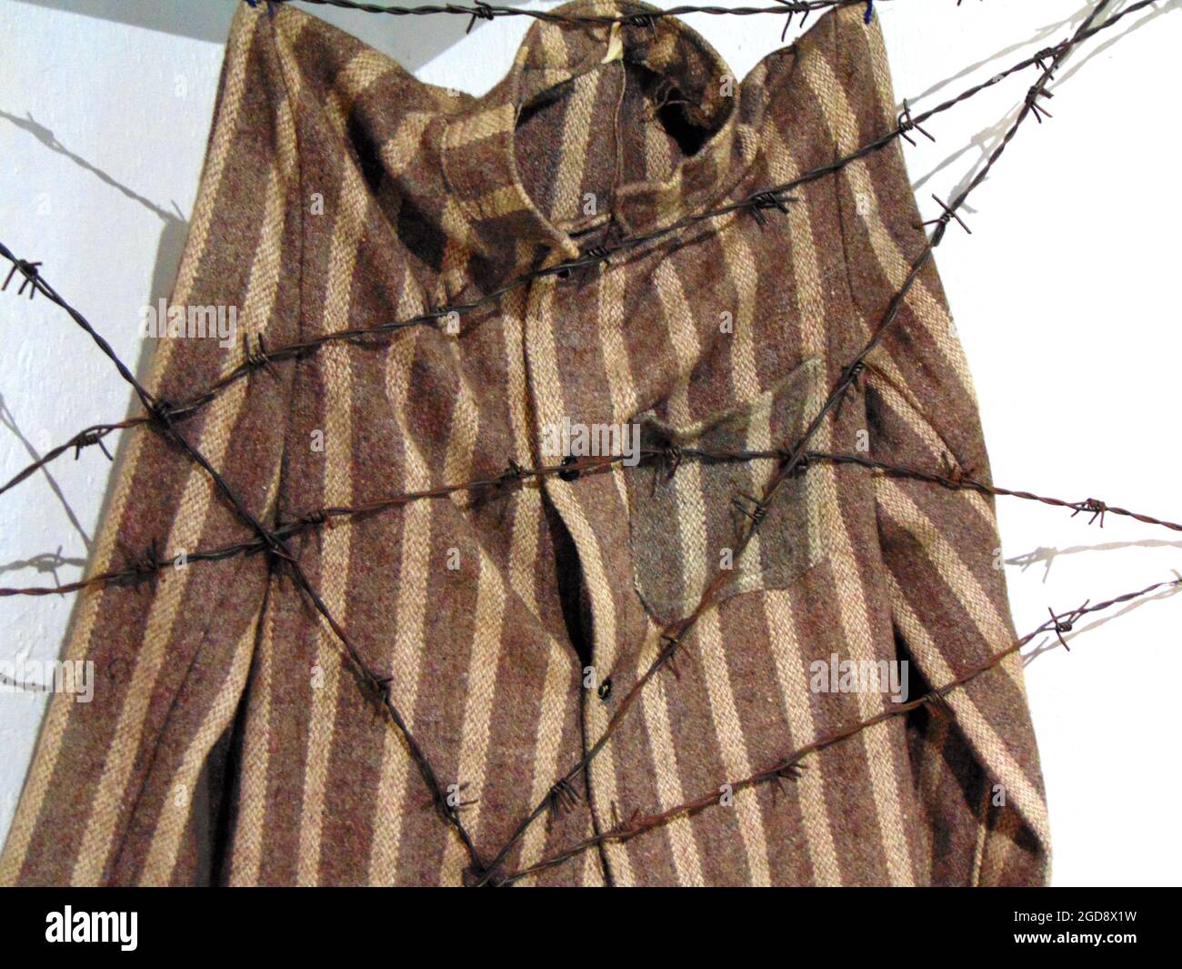 the coat of a former detainee at the former communist prison (now a ...