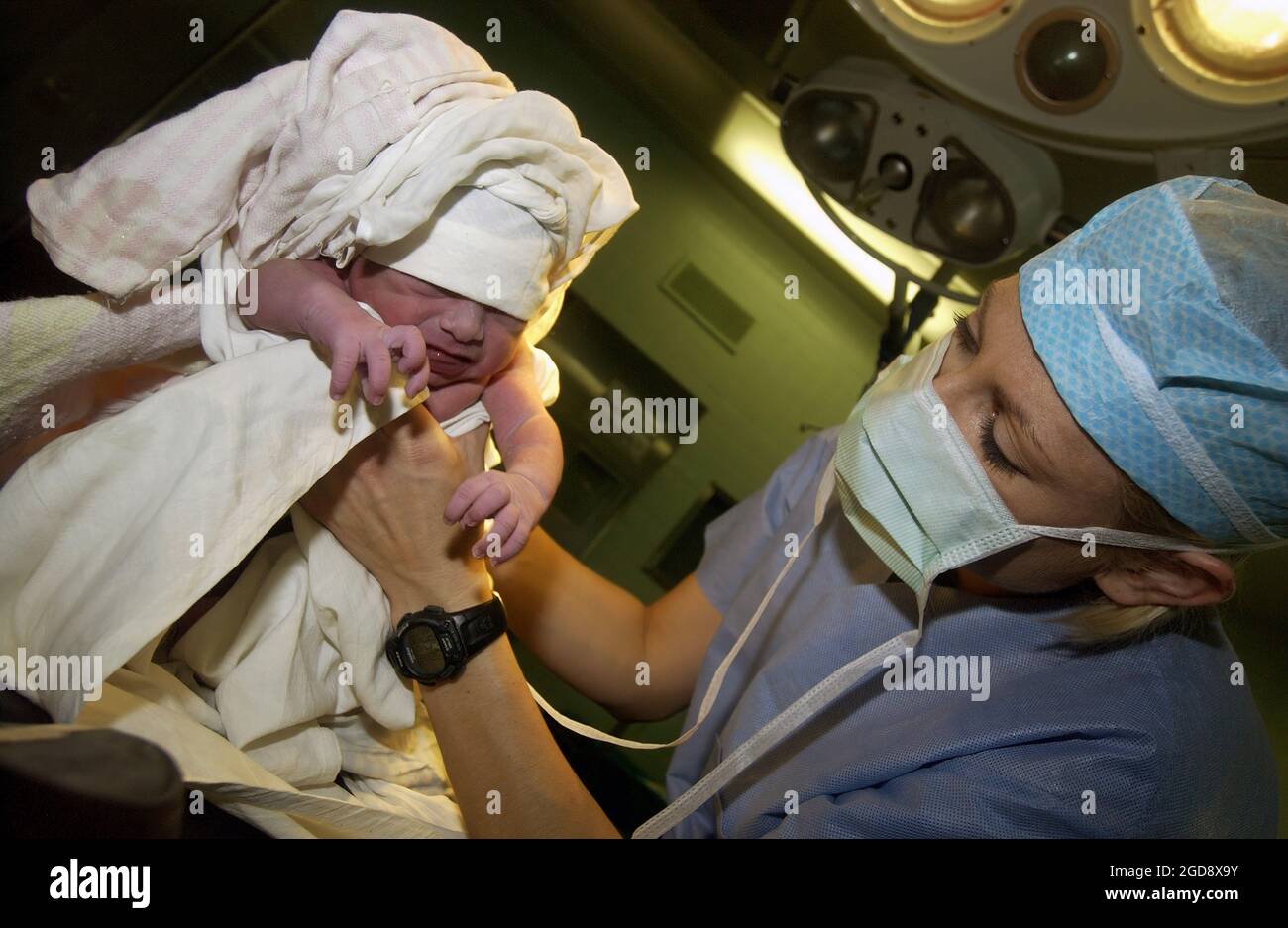 At a hospital in Kirkuk, Iraq, US Army (USA) Captain (CPT) Amber Hosier ...