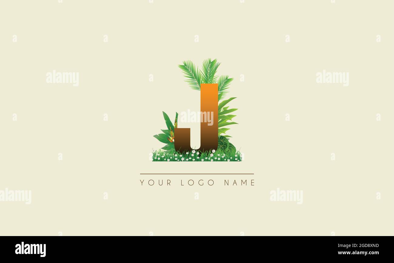 Letter j leaves Stock Vector Images - Alamy