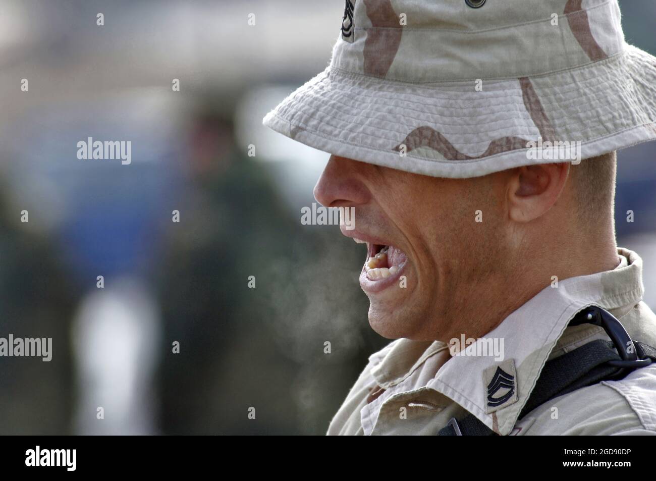 US Army (USA) Sergeant First Class (SFC) Robert Olsen, Charlie Company ...