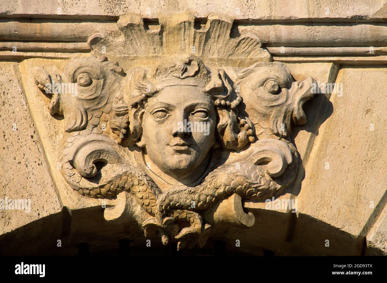 FRANCE. GIRONDE (33) CITY OF BORDEAUX. BOURSE SQUARE BUILT AT THE END ...
