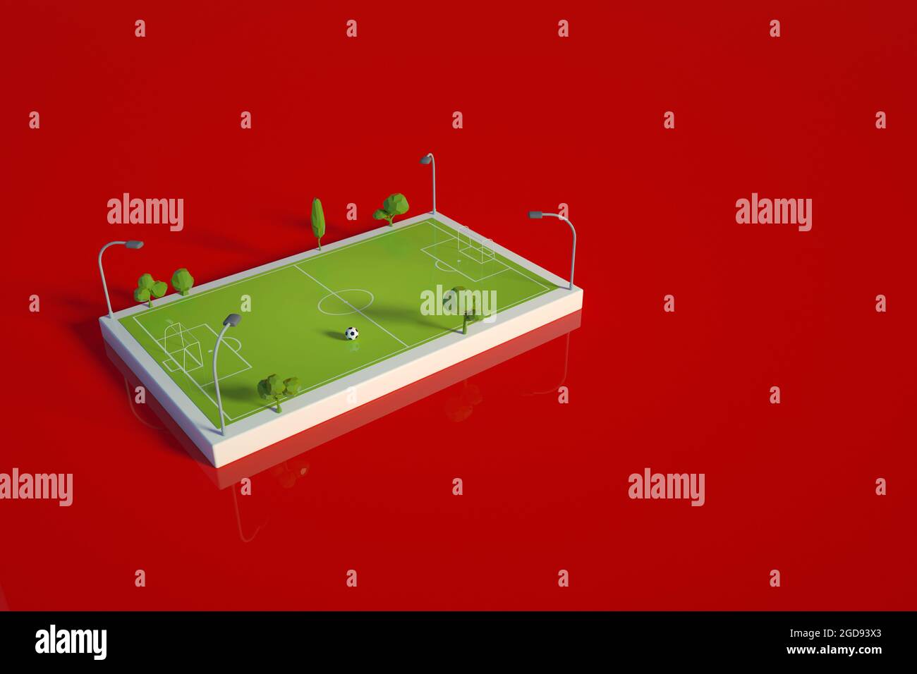 Soccer Field Layout 3d