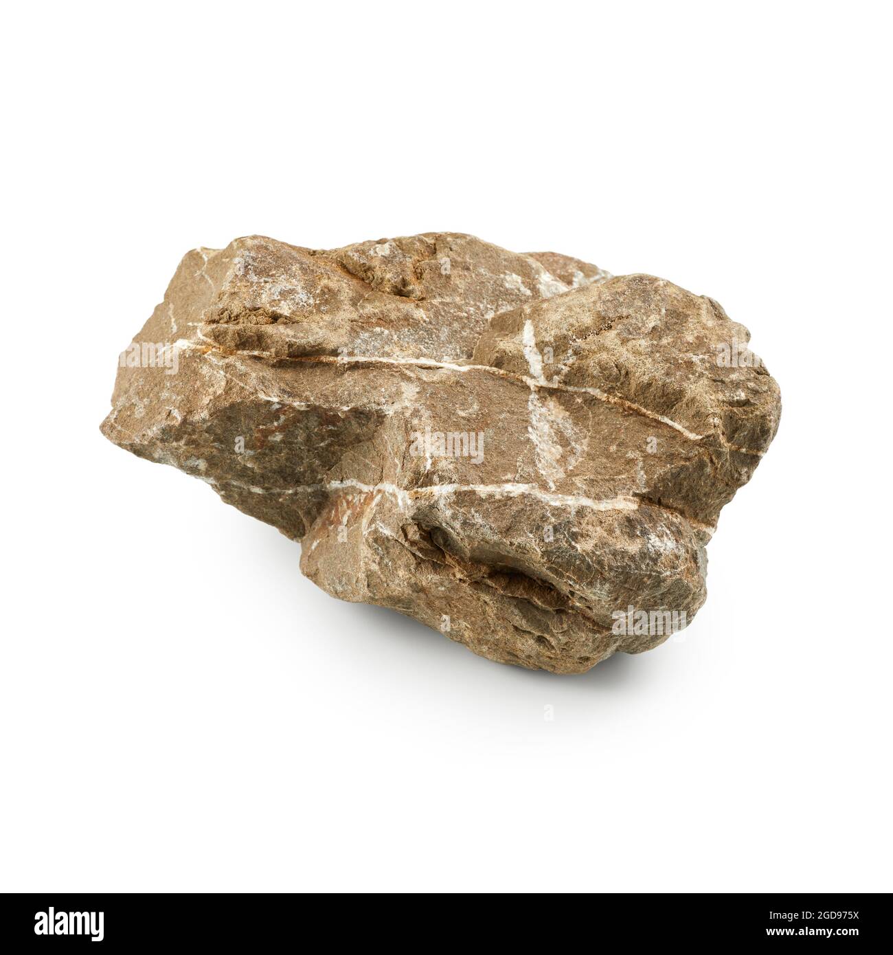 Rock stone isolated on white background Stock Photo - Alamy