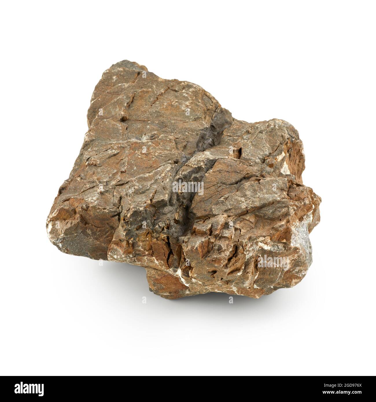 Big rock isolated on white background Stock Photo - Alamy