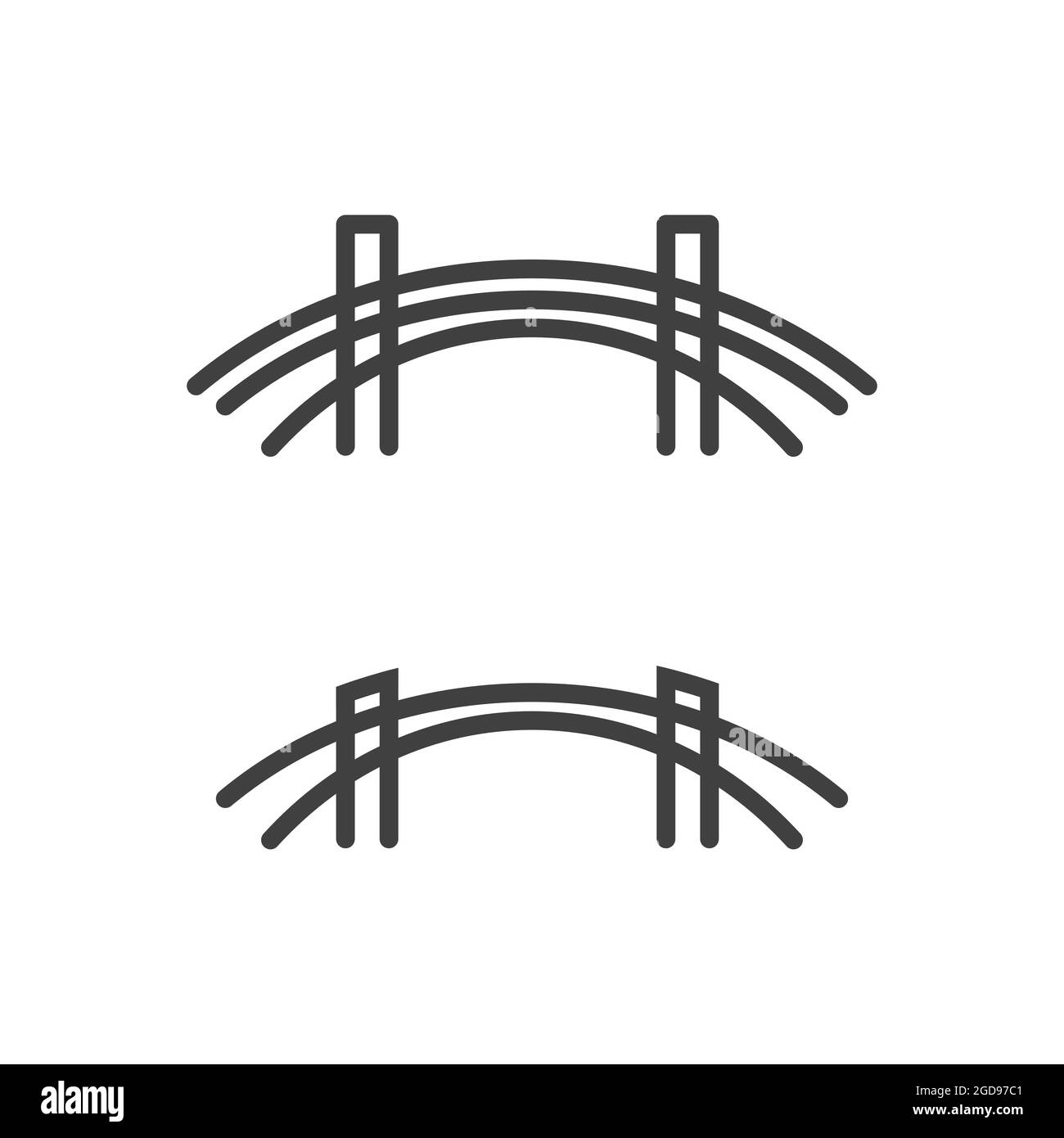 Bridge vector icon illustration design template Stock Vector Image ...