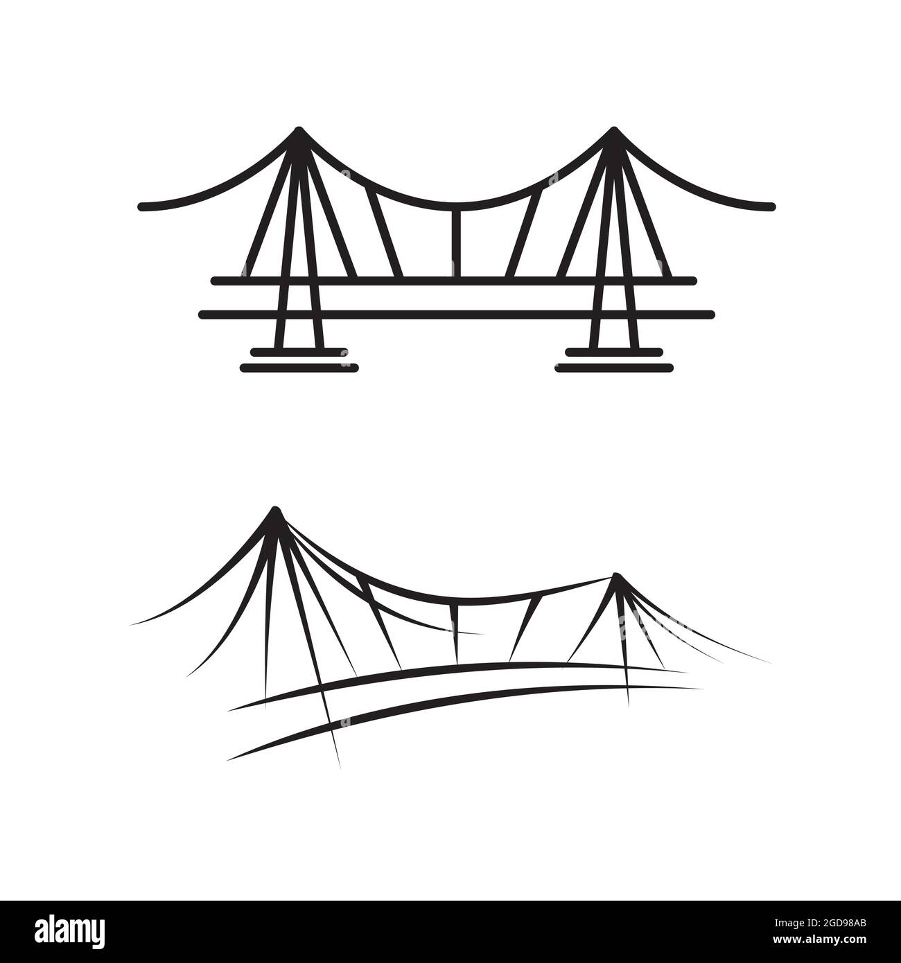 Manhattan bridge arch Stock Vector Images - Alamy
