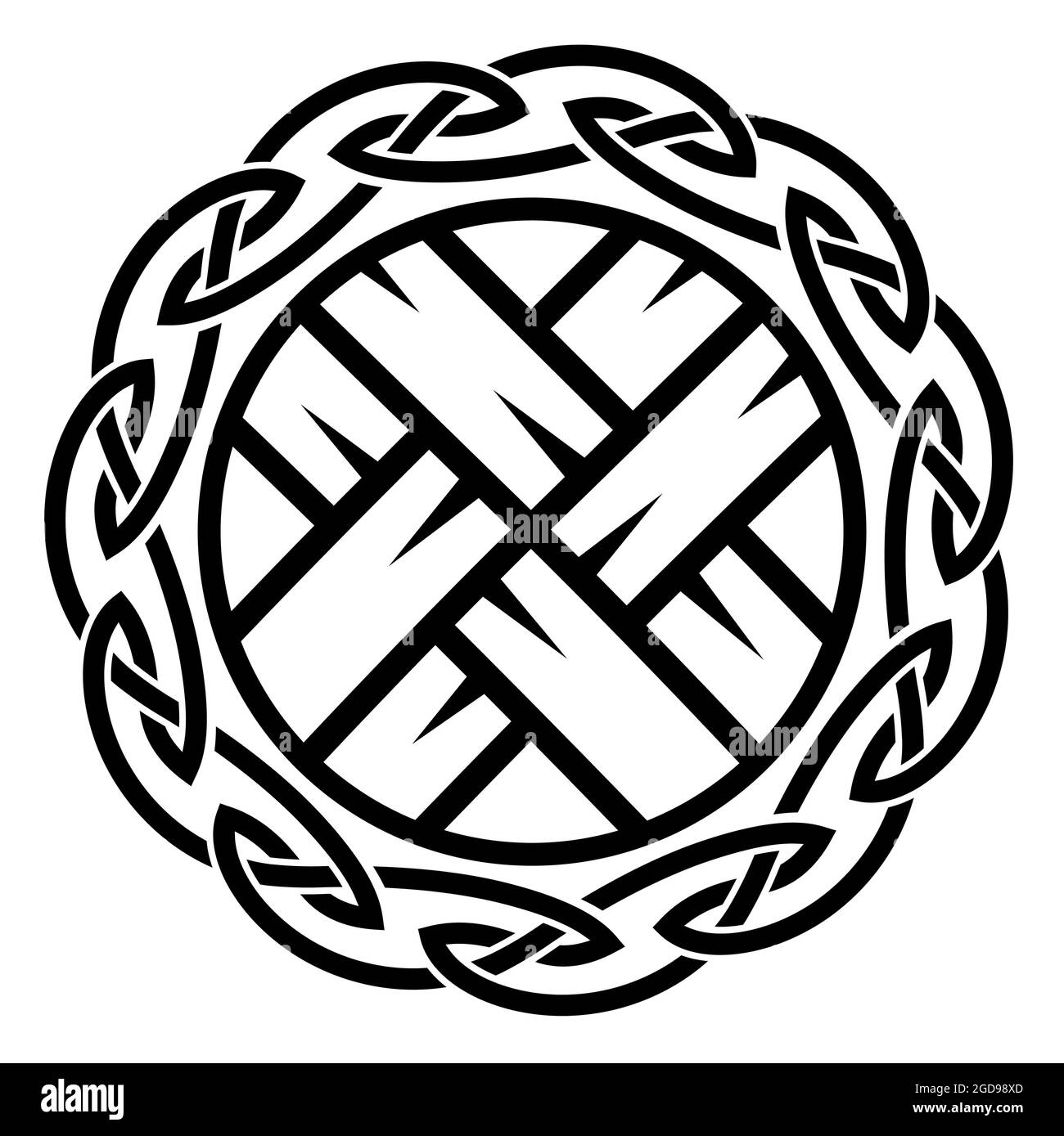 Round Celtic, Scandinavian Design, Celtic pattern Stock Vector Image ...