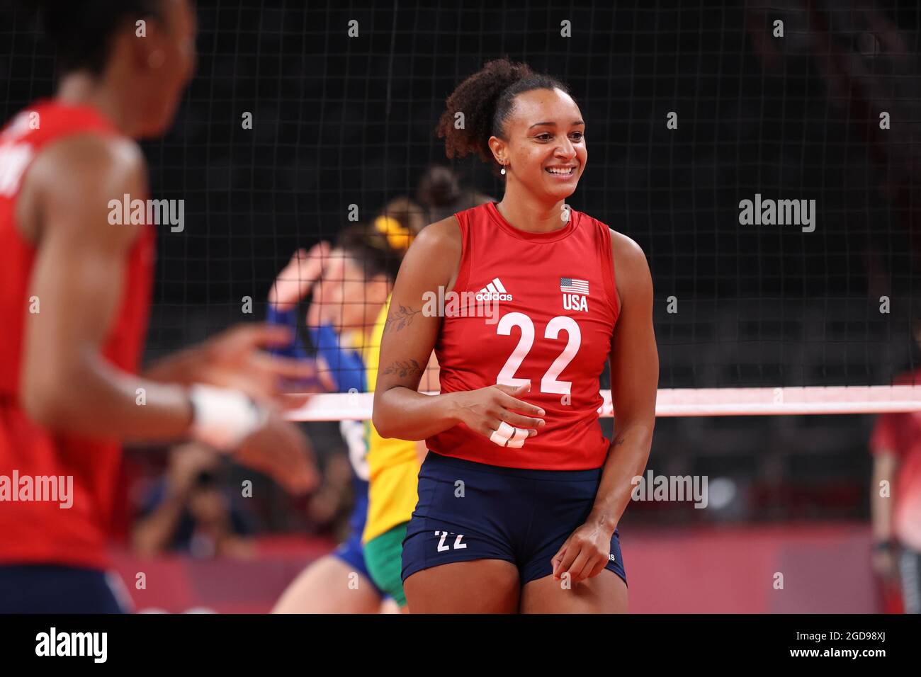 Tokyo, Japan. 8th Aug, 2021. Haleigh Washington (USA) Volleyball ...