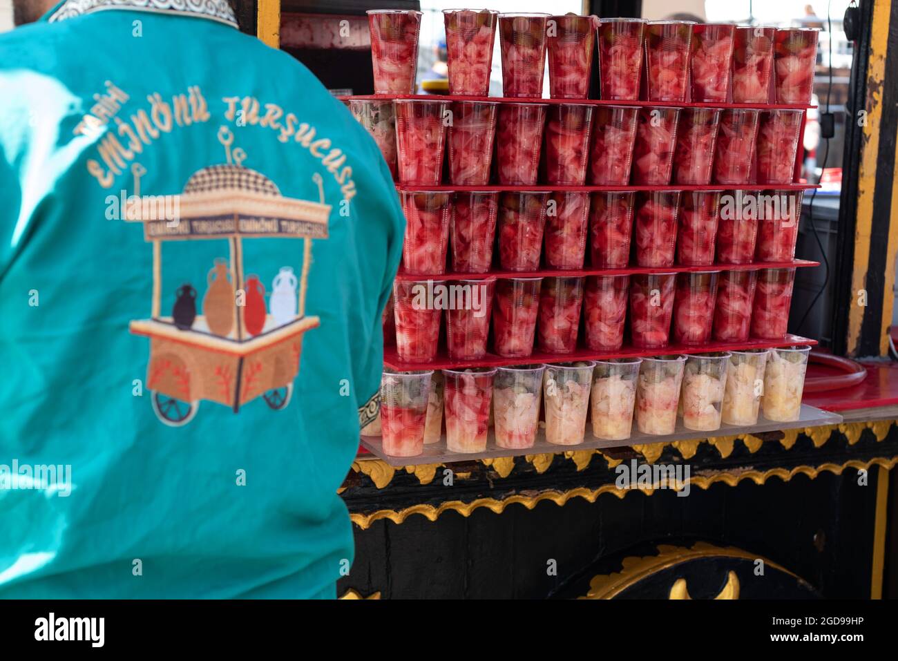 August 2nd 2021 Istanbul, Turkey Traditional Turkish Pickle Juice for ...