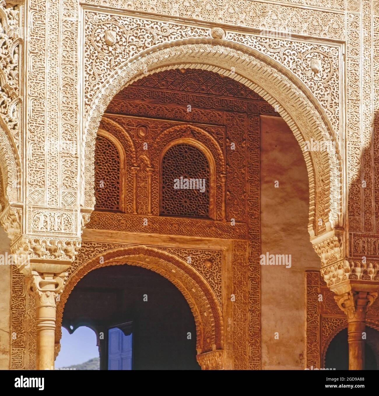 Gate in Alhambra, Spain Stock Photo - Alamy