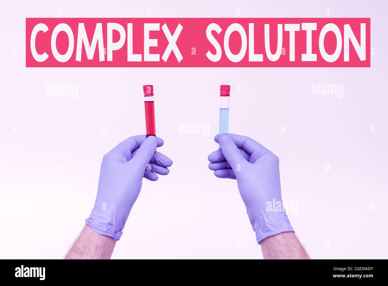 Text showing inspiration Complex Solution. Concept meaning significant ...