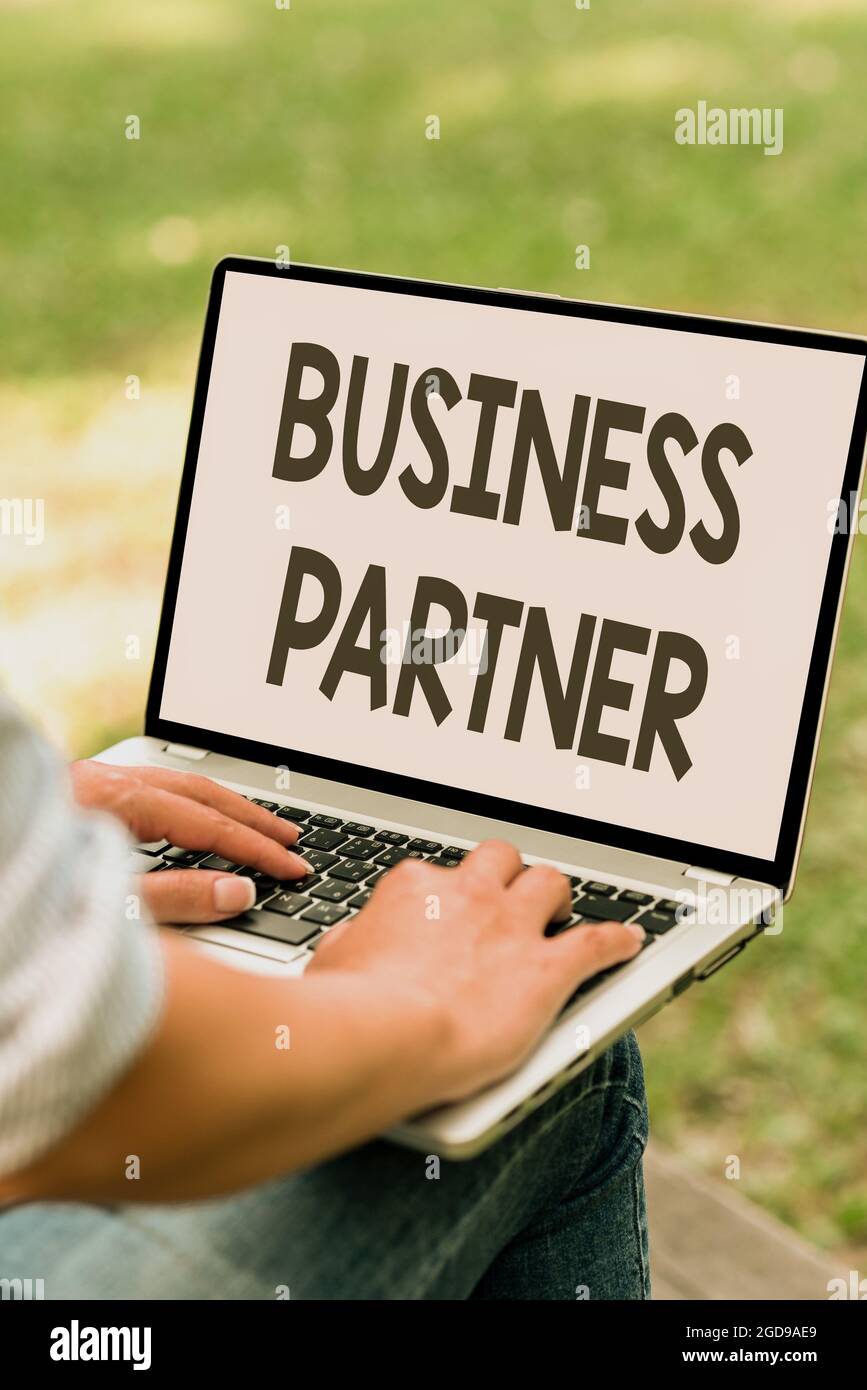 Handwriting text Business Partner. Conceptual photo commercial entity ...