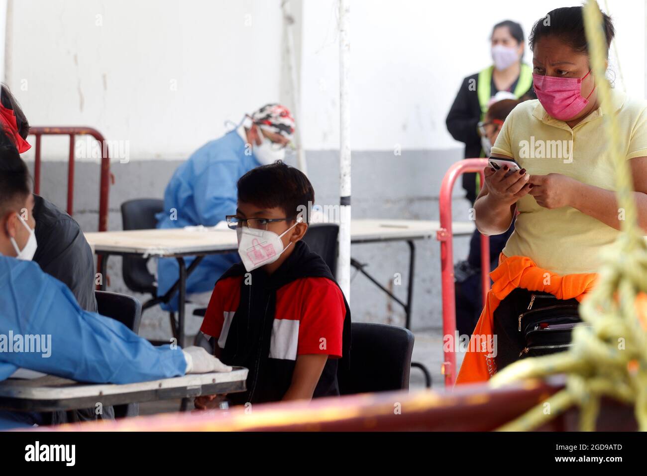 Non Exclusive: MEXICO CITY, MEXICO - AUGUST 10: A child undergoes a ...