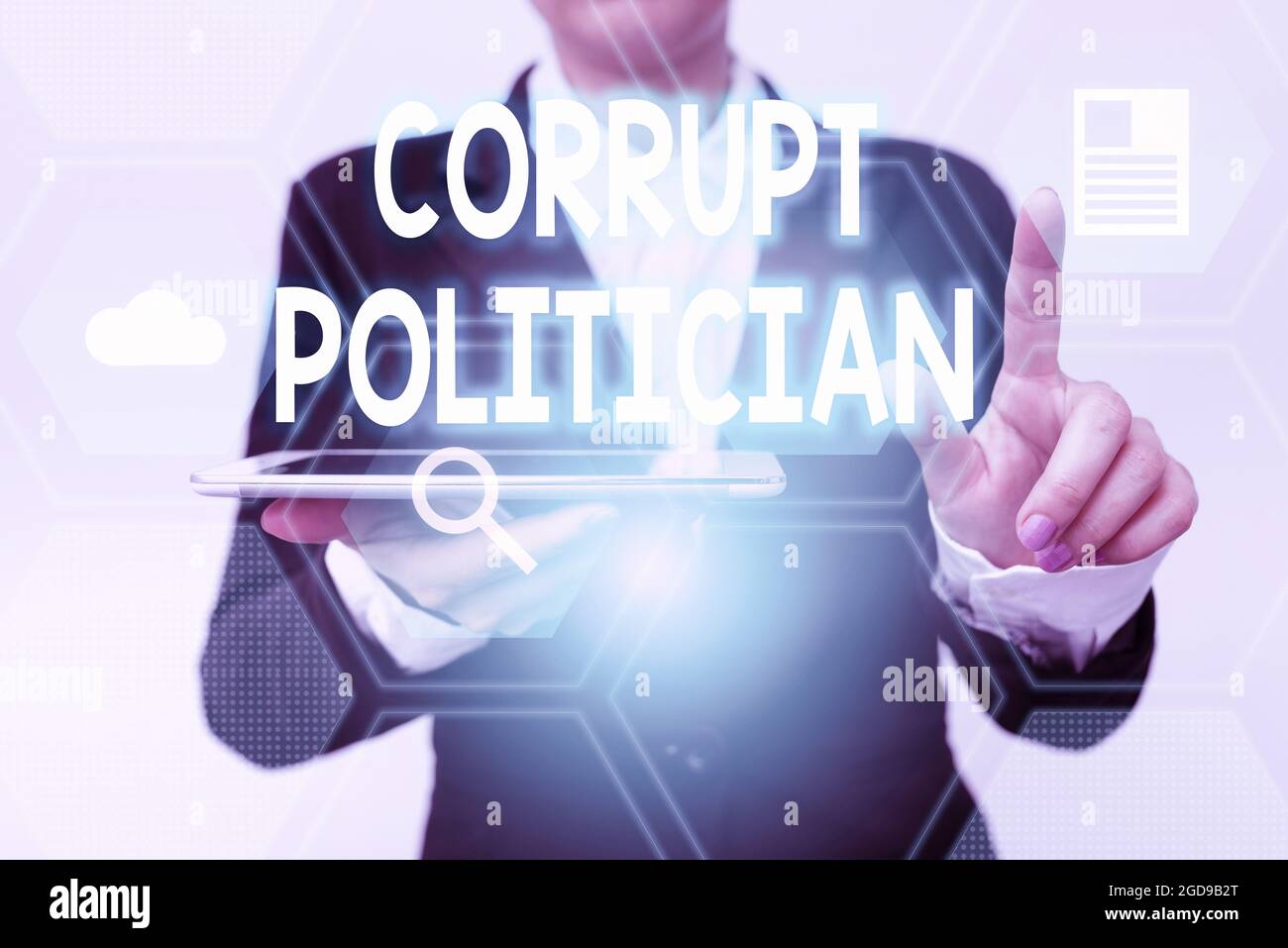 Conceptual caption Corrupt Politician. Business concept a public leader ...