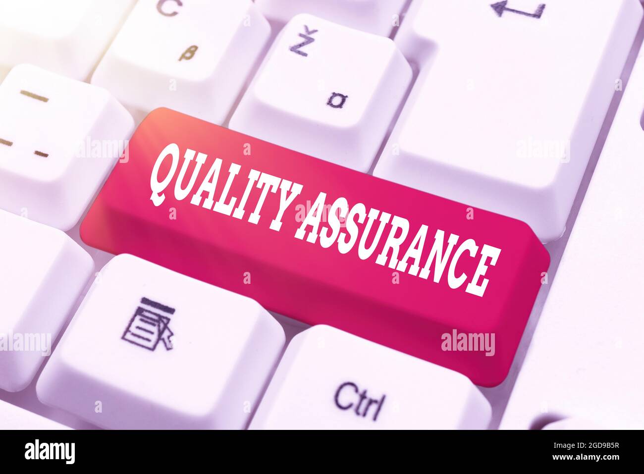 Hand writing sign Quality Assurance. Business concept preventing ...