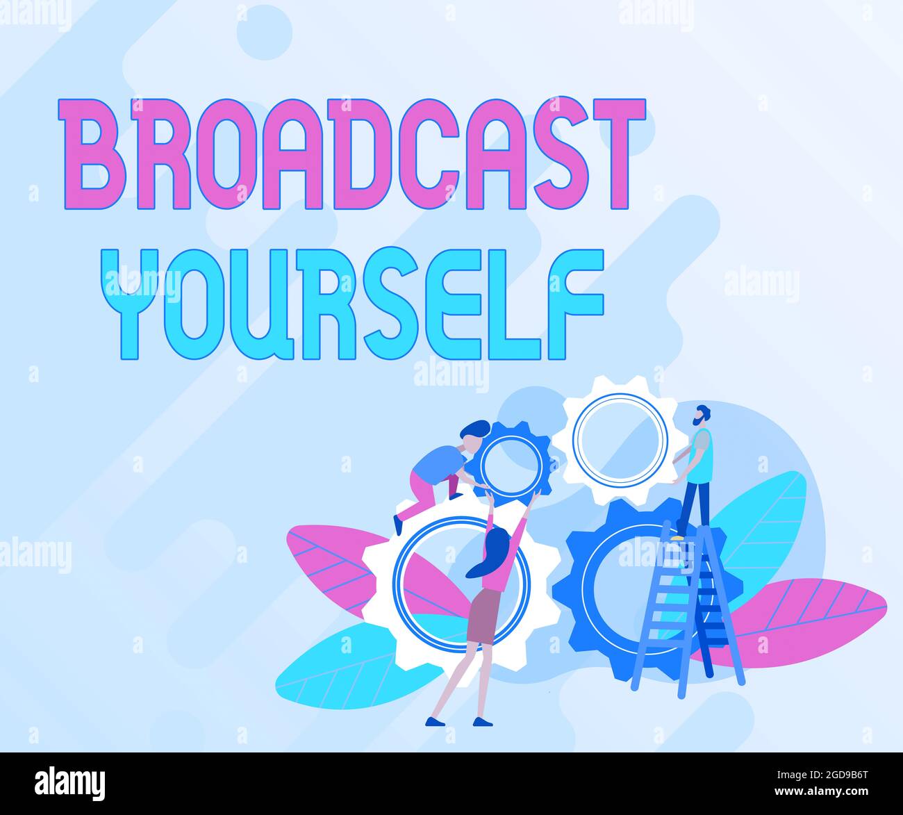 Text sign showing Broadcast Yourself. Business showcase broadcasting ...