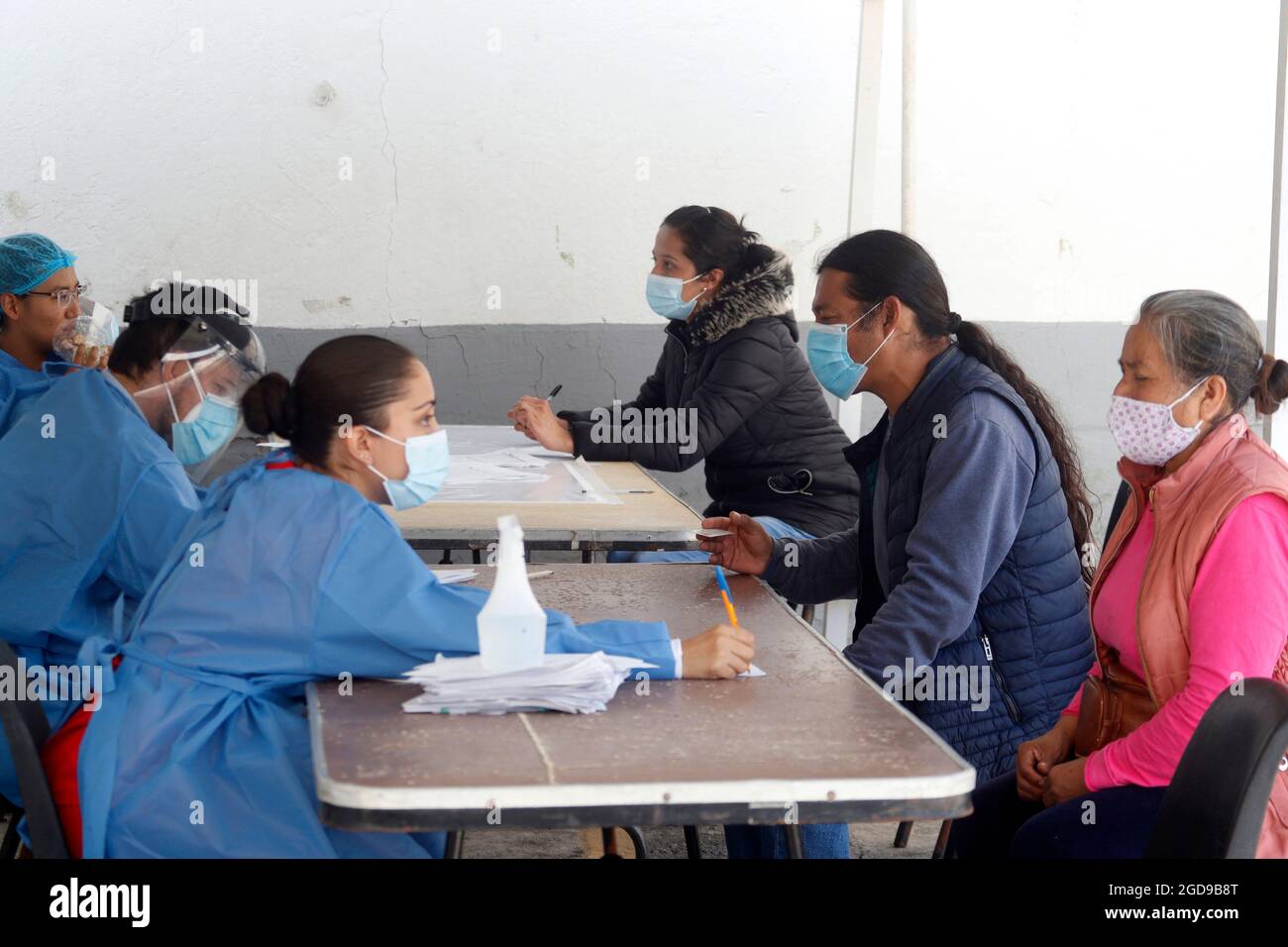 Non Exclusive: MEXICO CITY, MEXICO - AUGUST 10: A Health worker ...