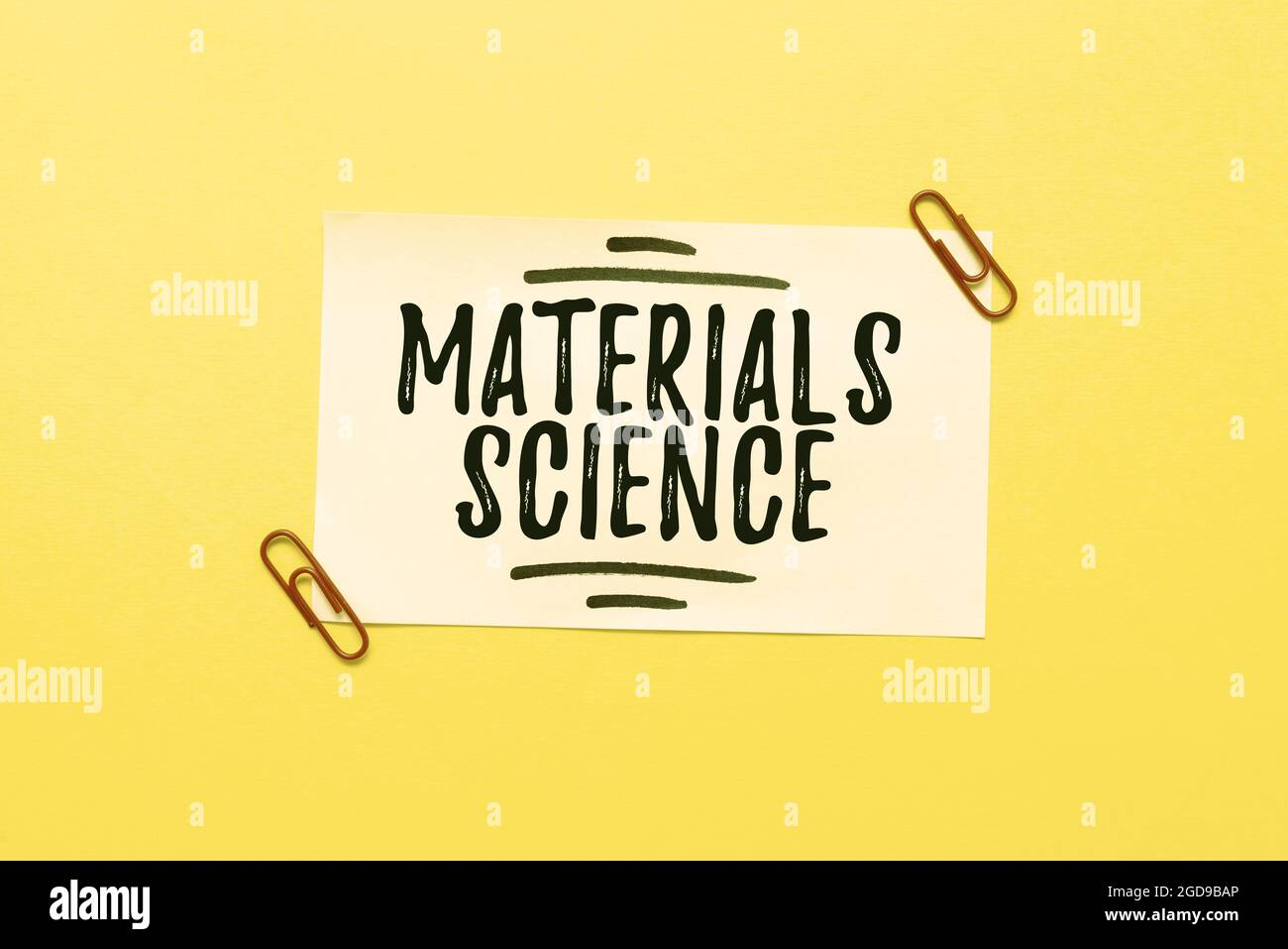 Sign displaying Materials Science. Conceptual photo interdisciplinary ...