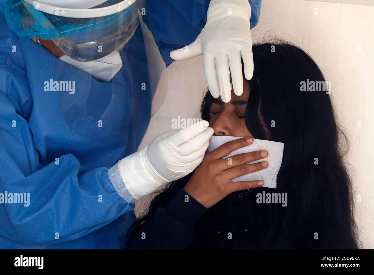 Non Exclusive: MEXICO CITY, MEXICO - AUGUST 10: A woman undergoes a ...