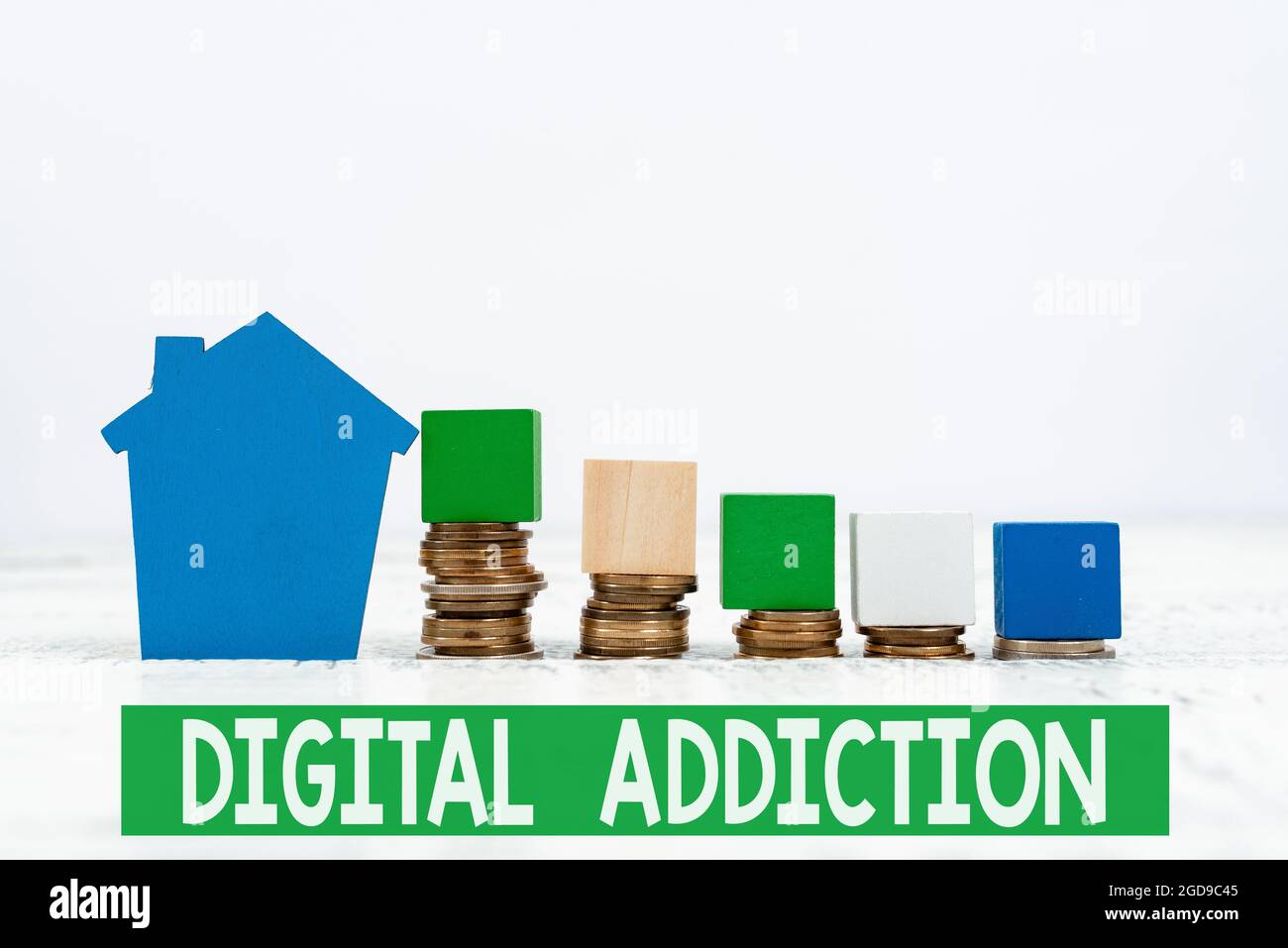 Text sign showing Digital Addiction. Conceptual photo disorder that ...