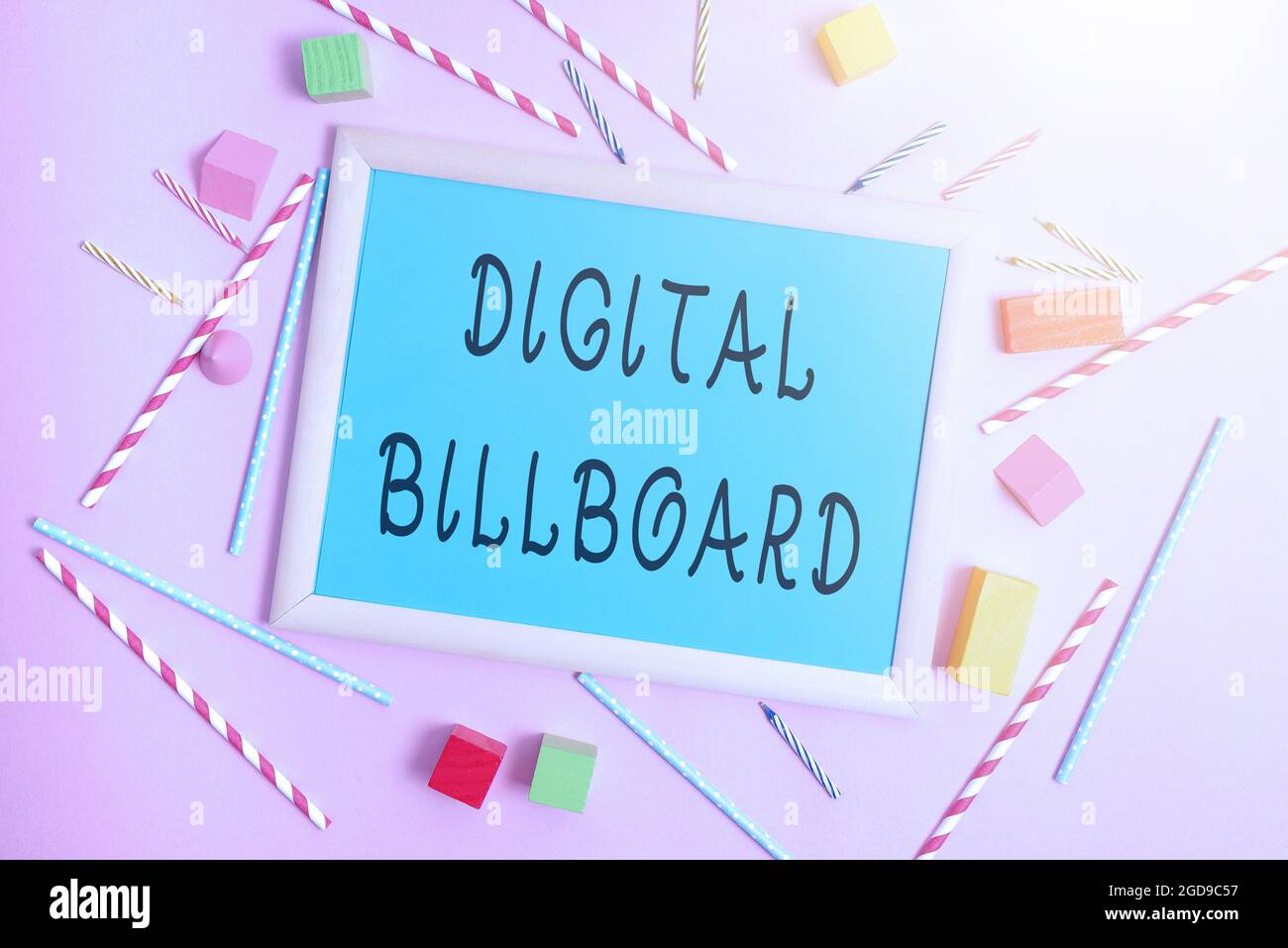 Hand writing sign Digital Billboard. Internet Concept billboard that ...