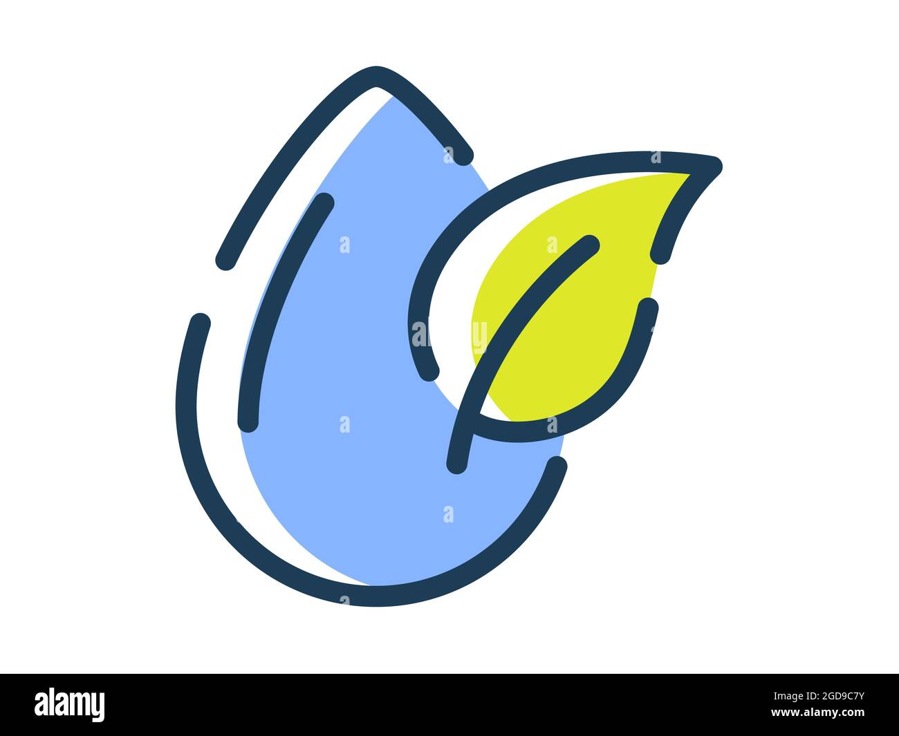 ecology environment clean energy single isolated icon with dash or ...