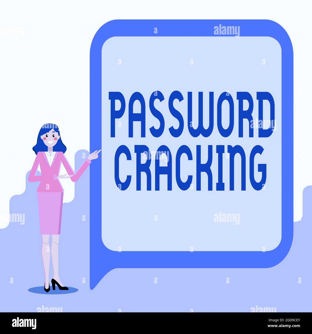 Hand writing sign Password Cracking. Business concept measures used to ...